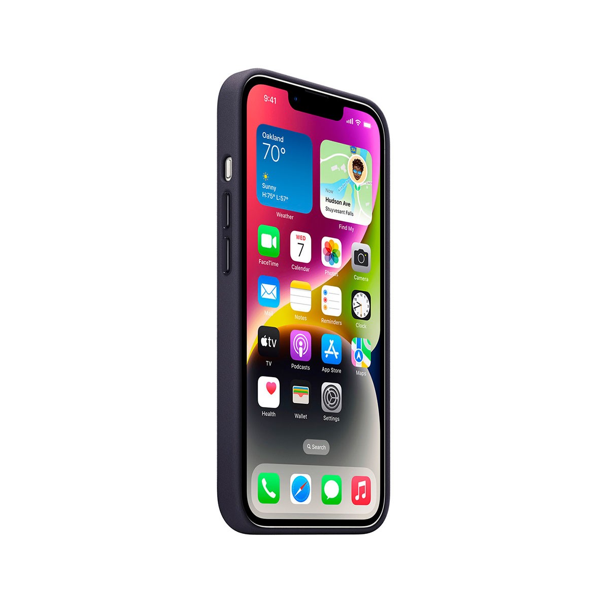 Capa de Pele Magsafe Original iPhone 14 Tinto MPP63ZM/A