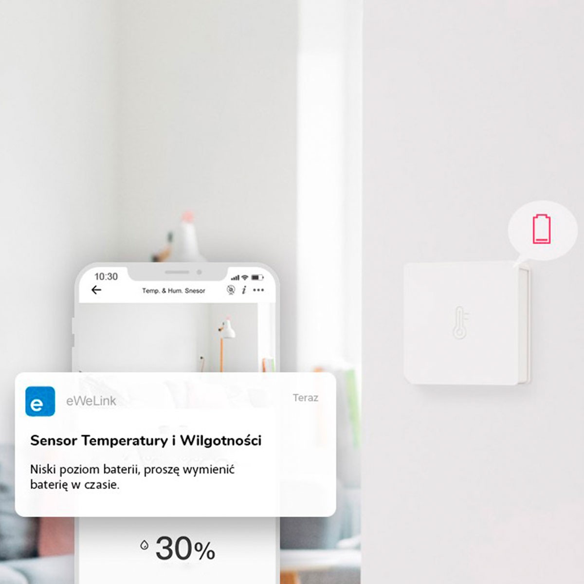 Temperature/Humidity Sensor Sonoff Zigbee SNZB-02