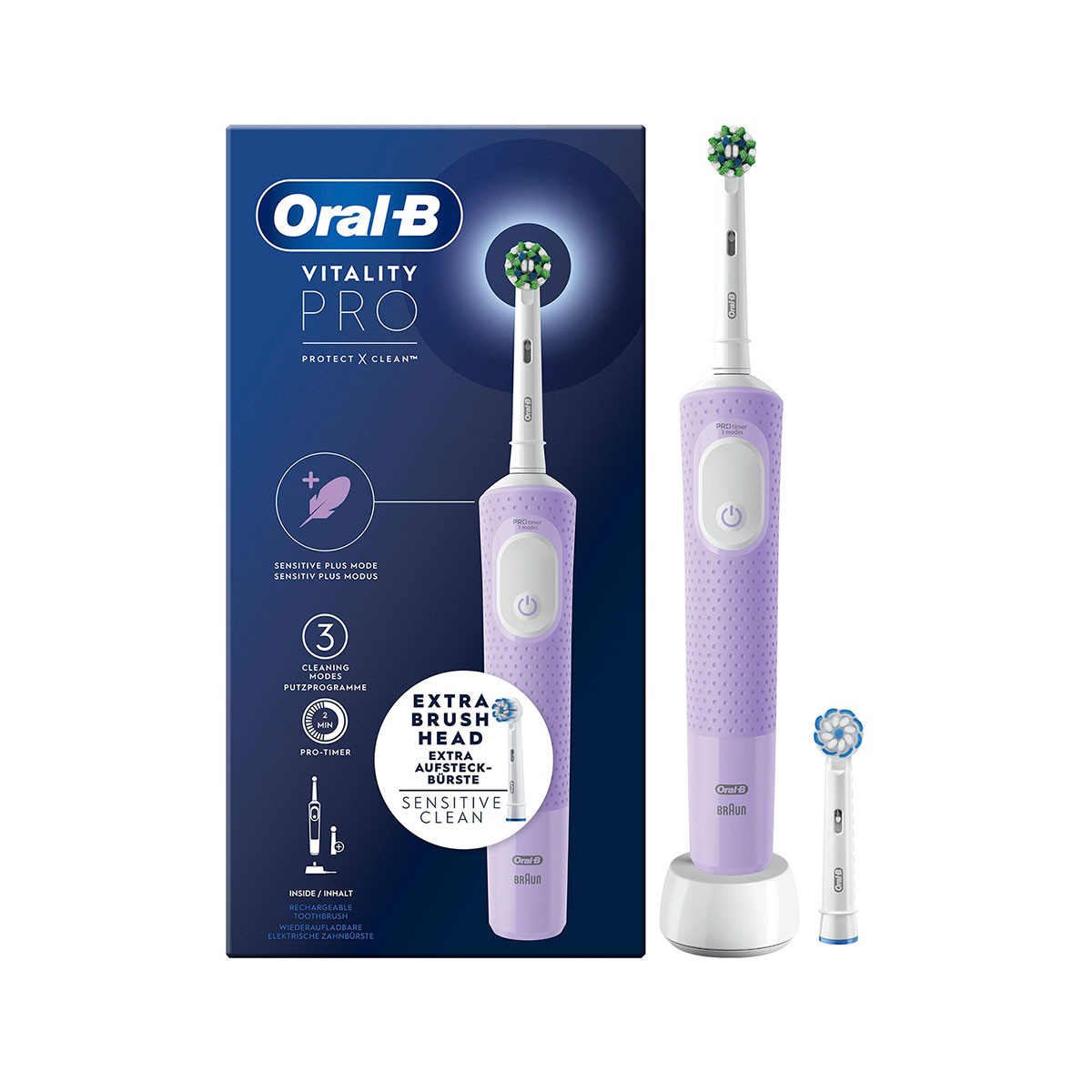 Escova de Dentes Elétrica Oral-B Vitality Pro Lilás