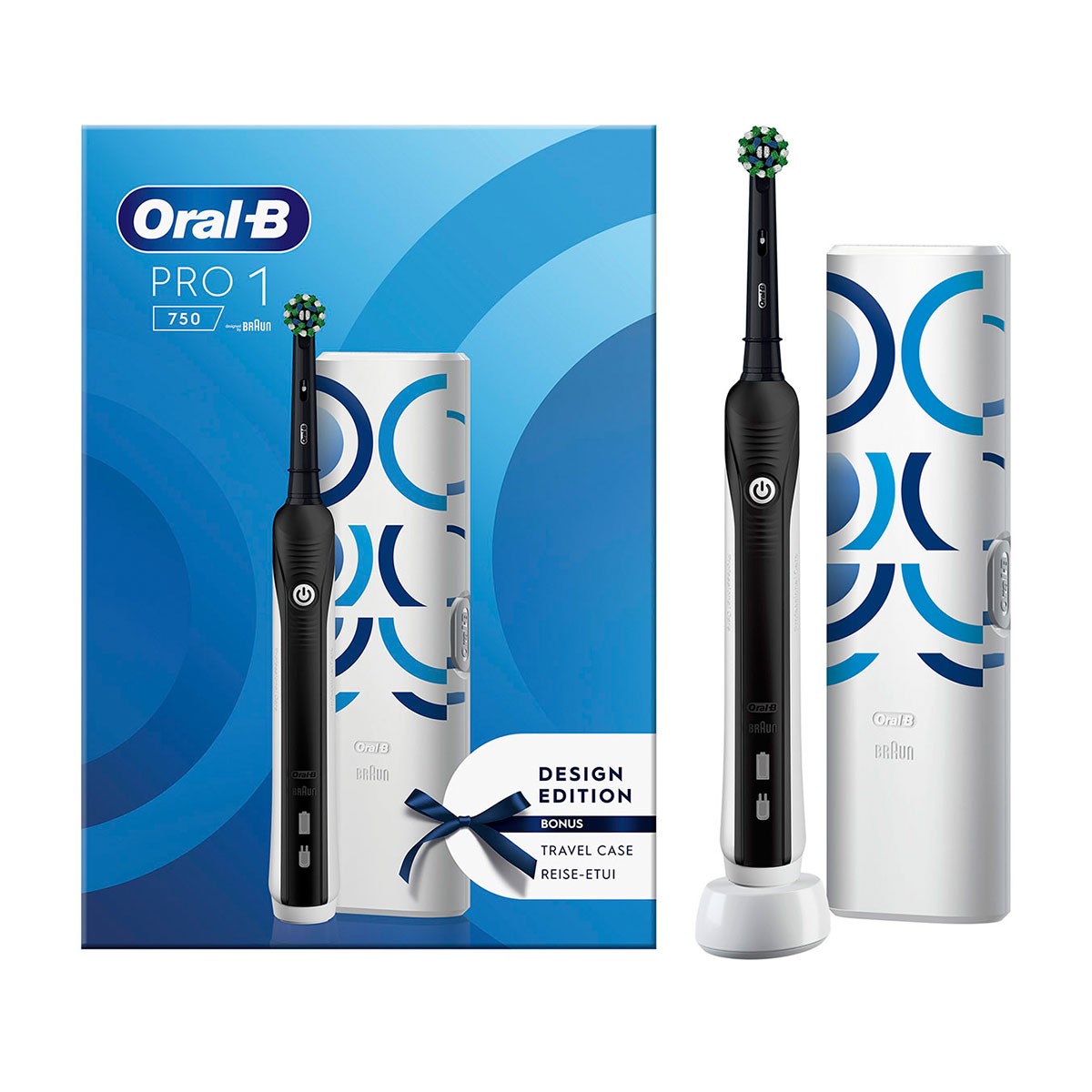 Escova de Dentes Elétrica Oral-B Pro 1 750 Balance Preta