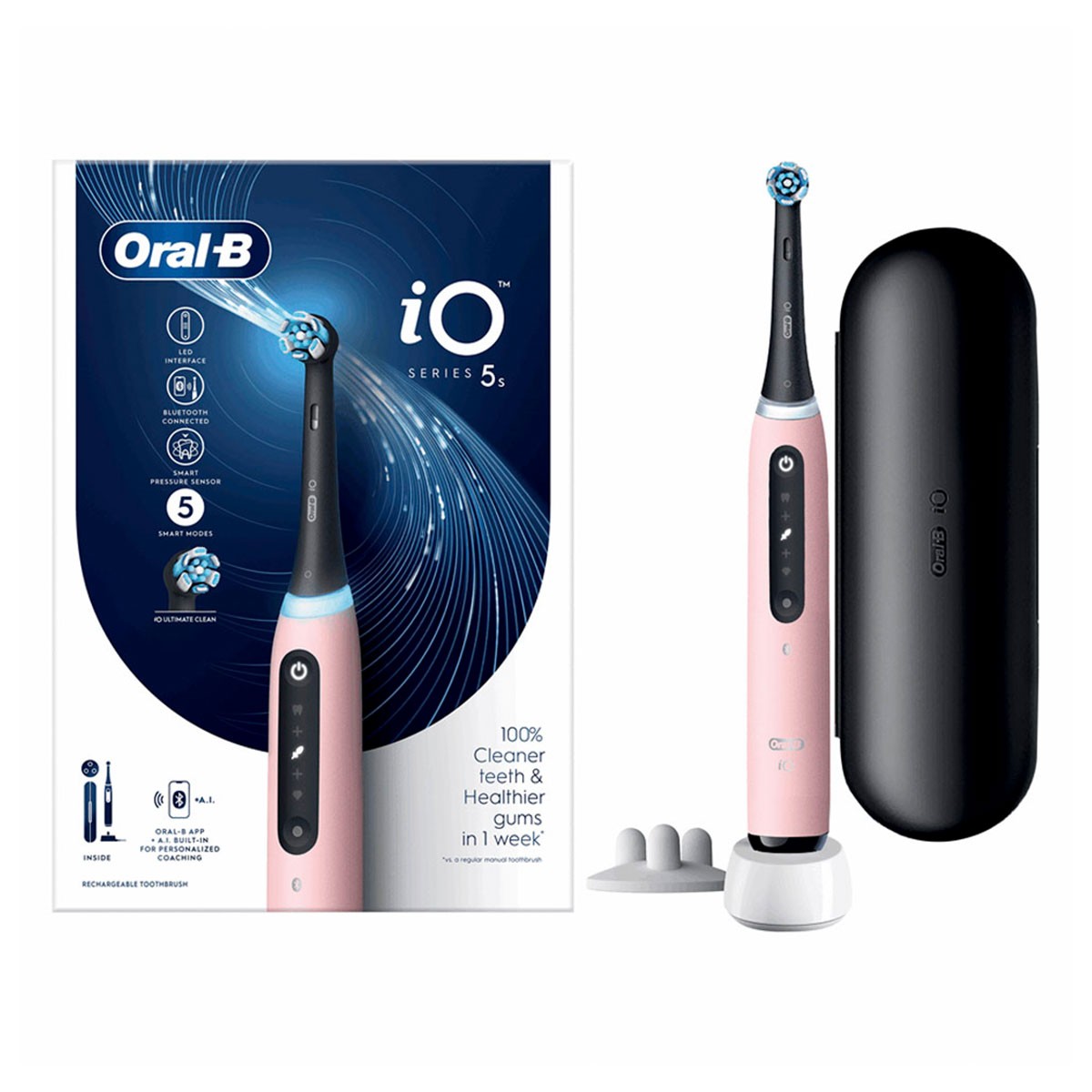 Escova de Dentes Elétrica Oral-B iO 5s Rosa