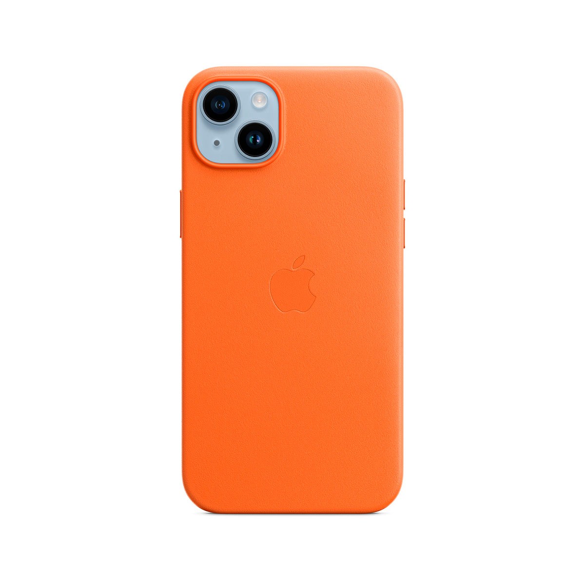 Capa de Pele Magsafe Original iPhone 14 Plus Laranja MPPF3ZM/A