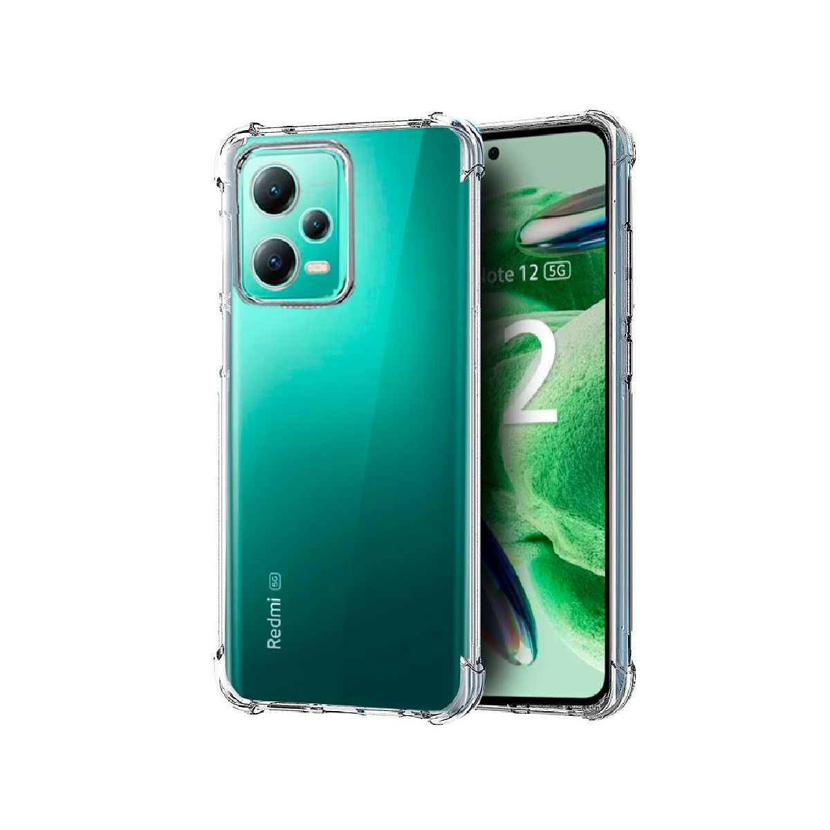 Capa Silicone Reforçado Xiaomi Redmi Note 12 5G / Poco X5 5G Transparente