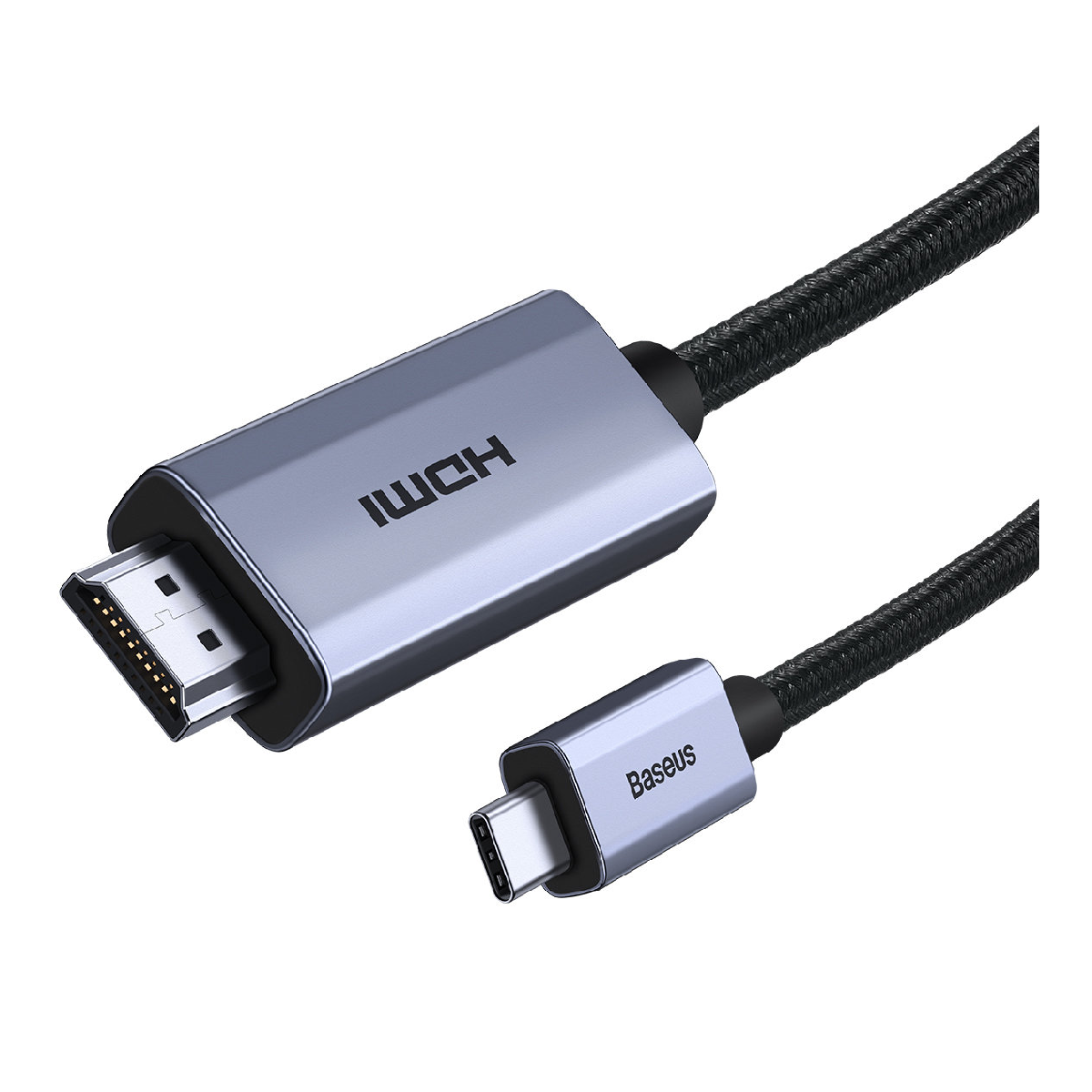Cabo USB-C HDMI Baseus 4K 2M Preto