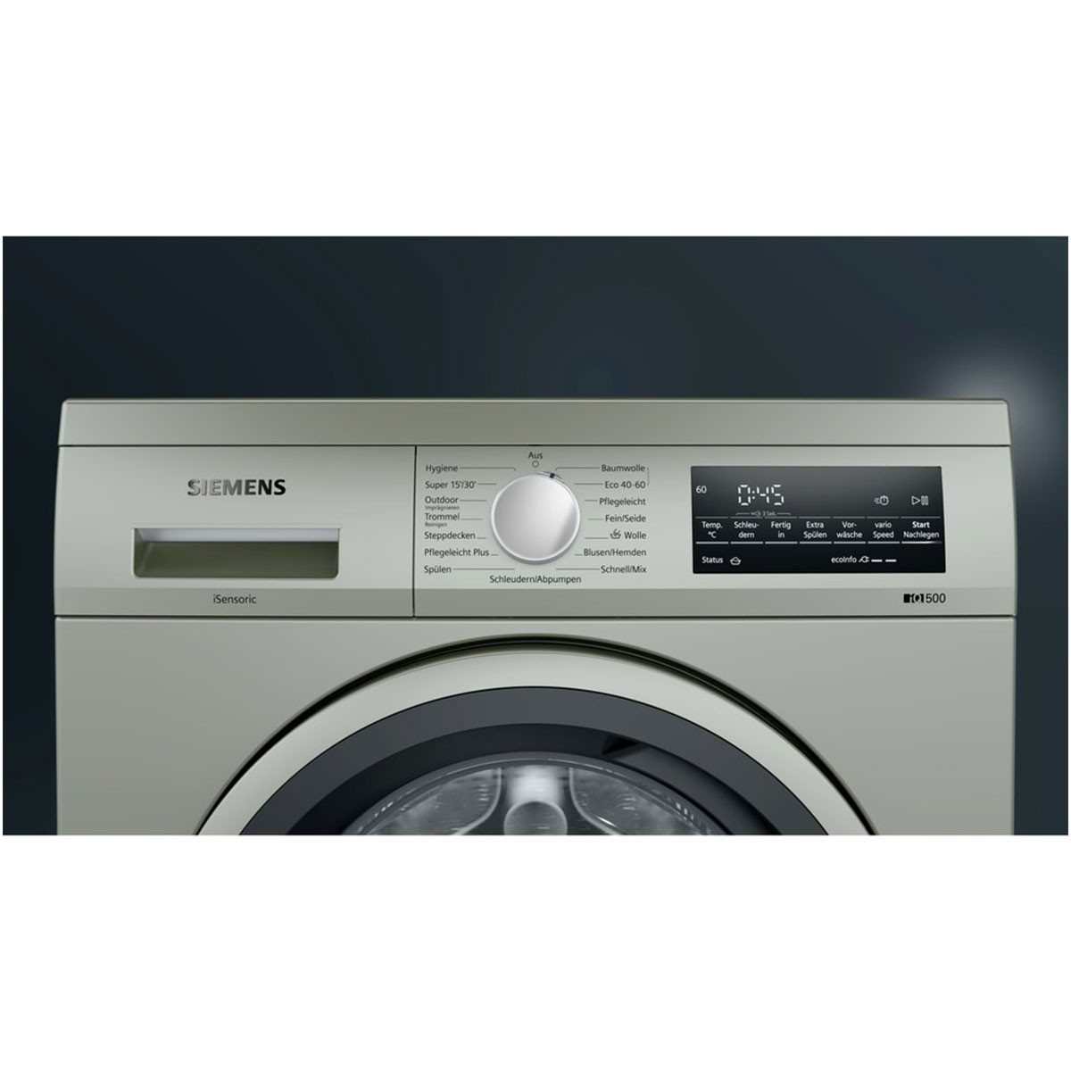 Washing Machine Siemens 9 kg 1400 RPM Stainless steel