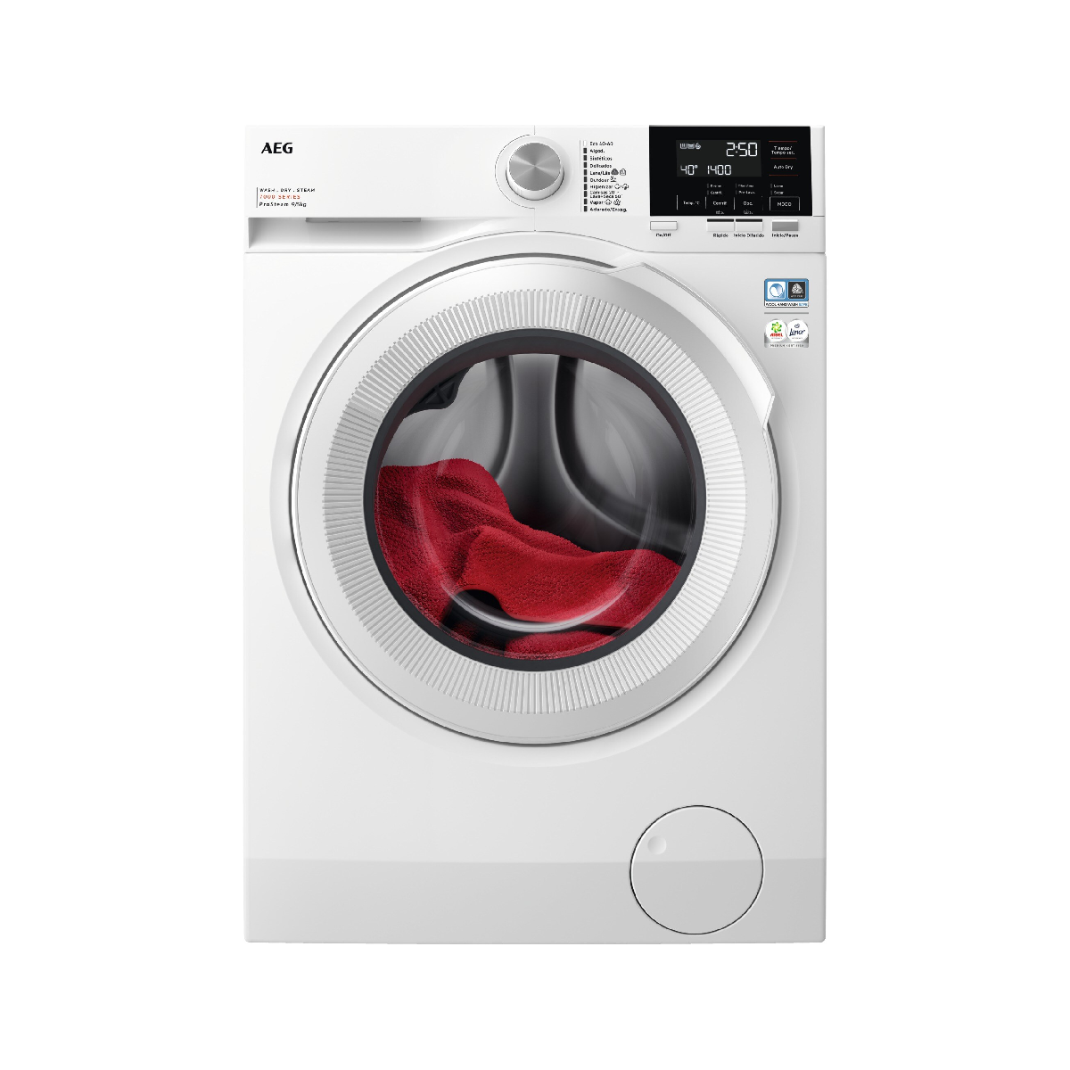 Máquina de Lavar e Secar Roupa AEG LWR7194M2B 9/5Kg 1400 RPM Branco