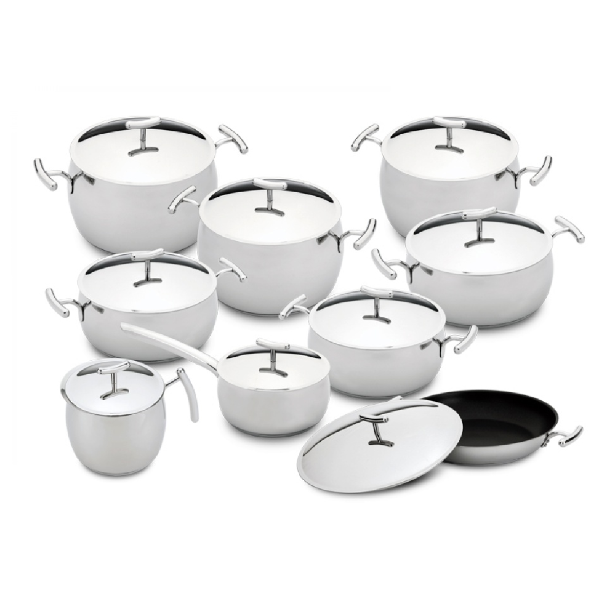 Trem Cozinha Silampos 9 Peças Yumi Inox