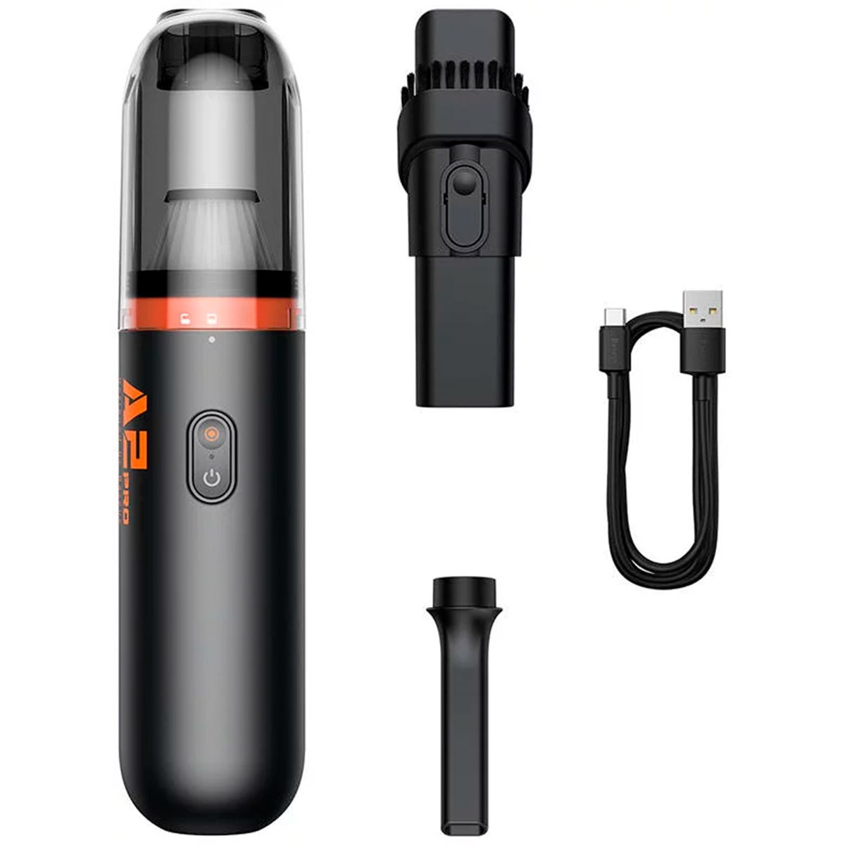 Mini Aspirador Sem Fios Baseus A2Pro 6000Pa Preto