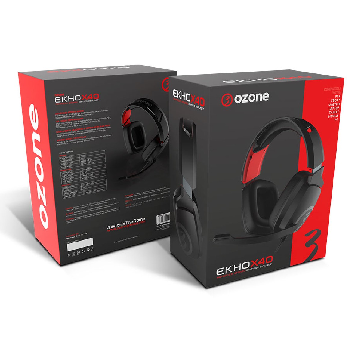 Headset Ozone Ekho X40 Stereo Black