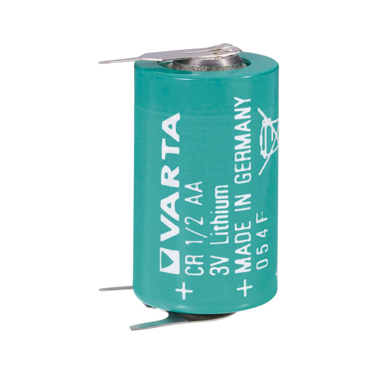 Pilha de lítio Varta 1/2AA 3.0V 950mAh c/ 3 pinos