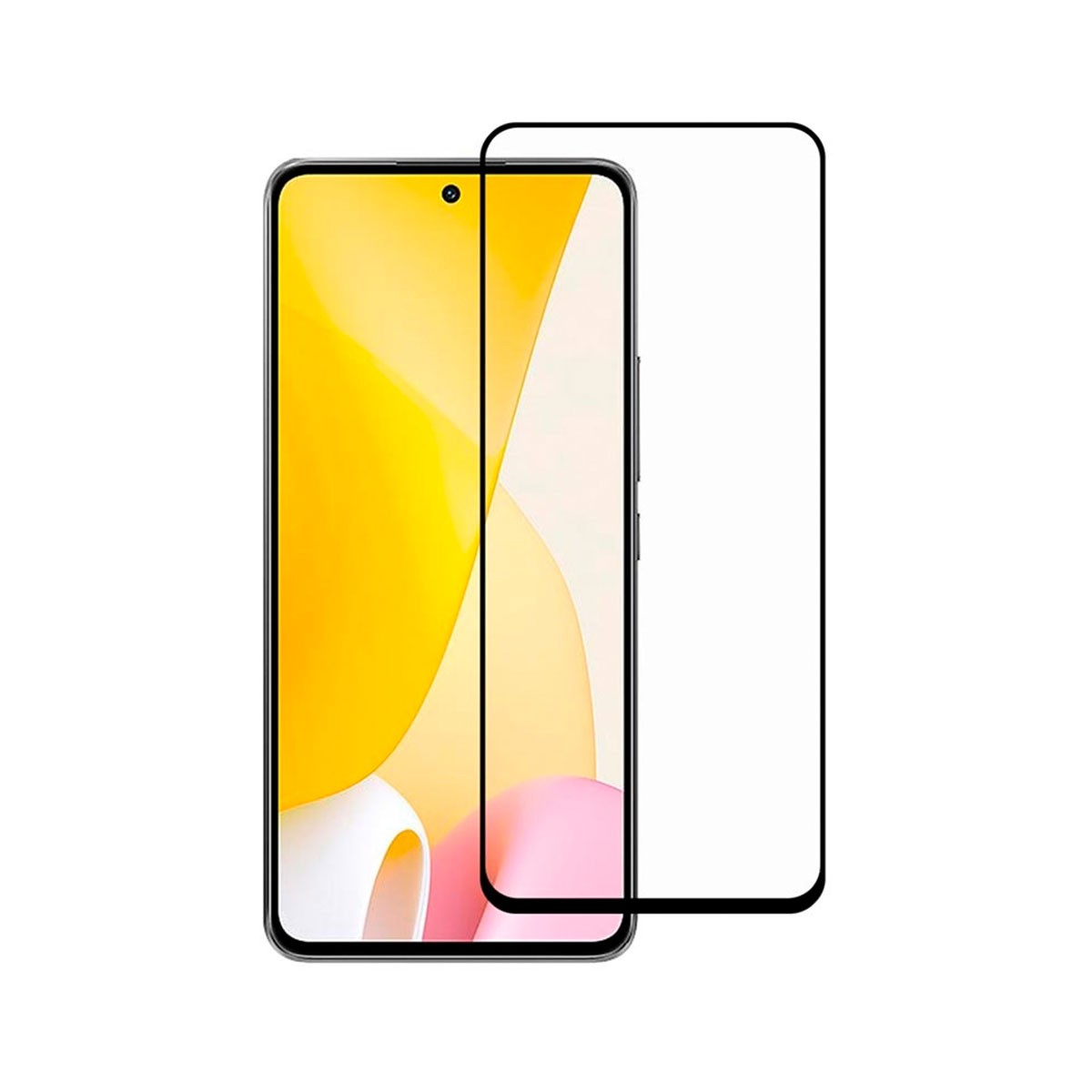 Xiaomi 12 Lite Full Screen Black Glass Film