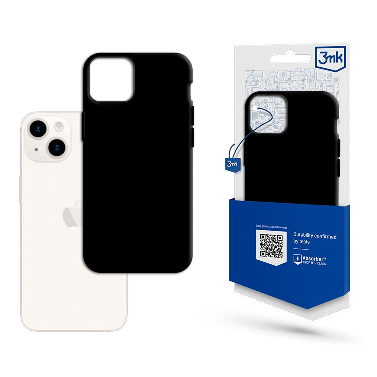 Capa MattCase 3MK iPhone 15 Preta