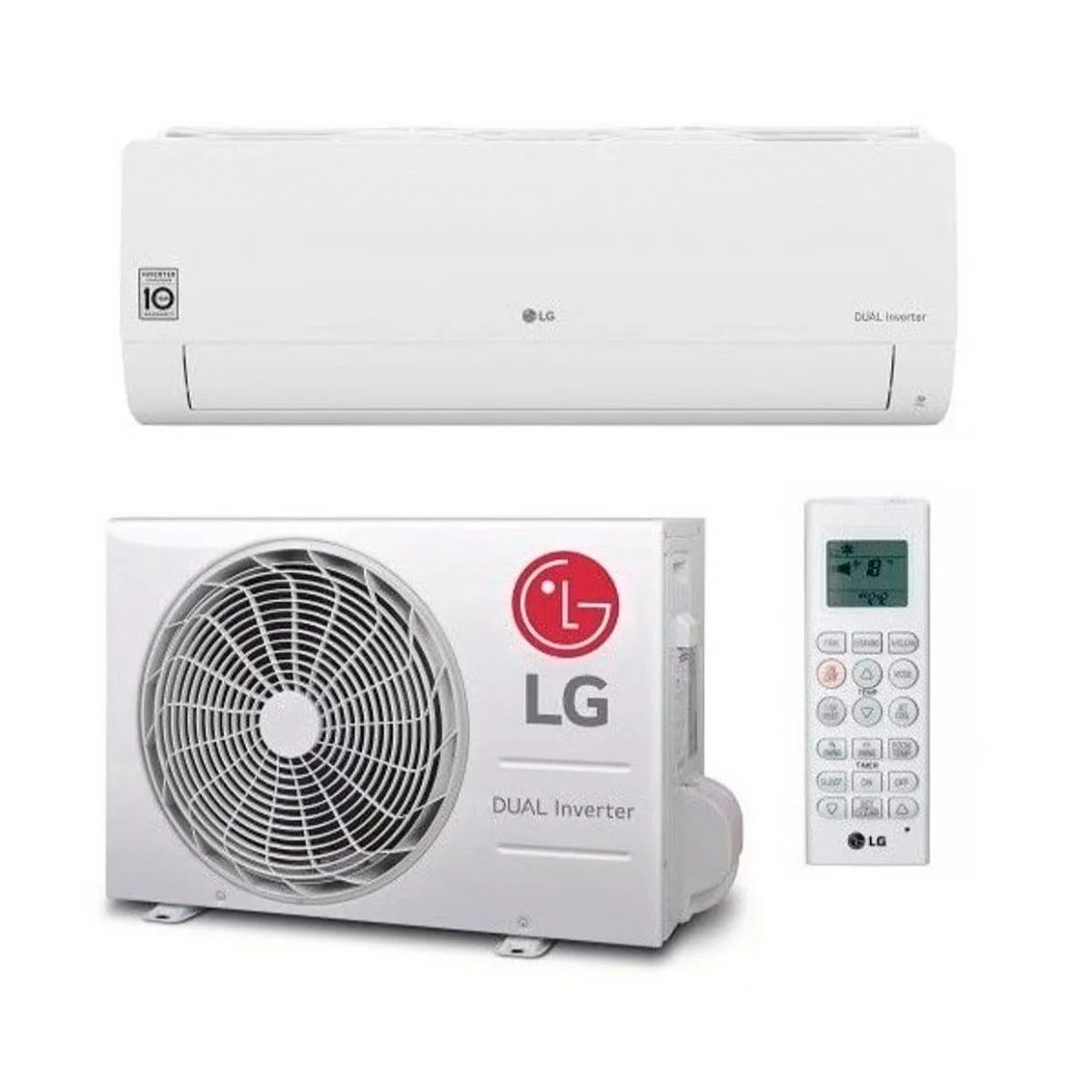 Ar Condicionado LG S12ET.NSJS + S12ETUA3S 32m 12000 BTU Branco