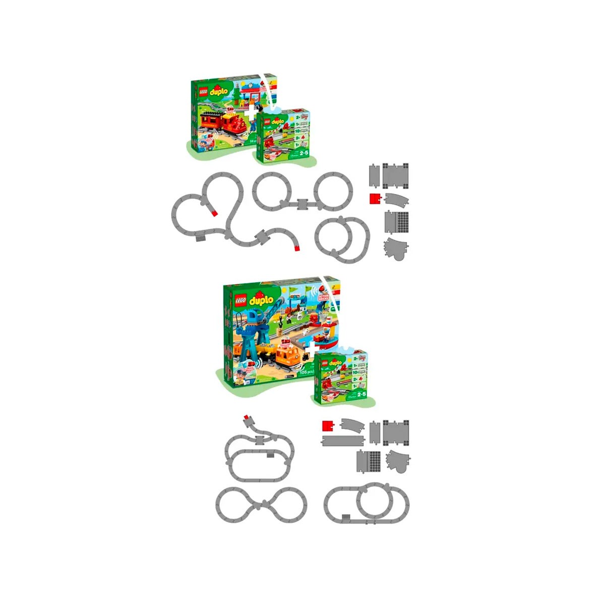 LEGO Duplo Carris para Comboio - 10882