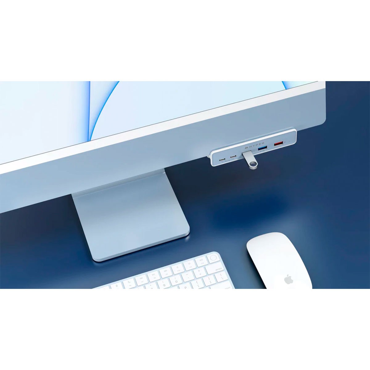 HUB USB-C HyperDrive 5 em 1 para iMac Branco