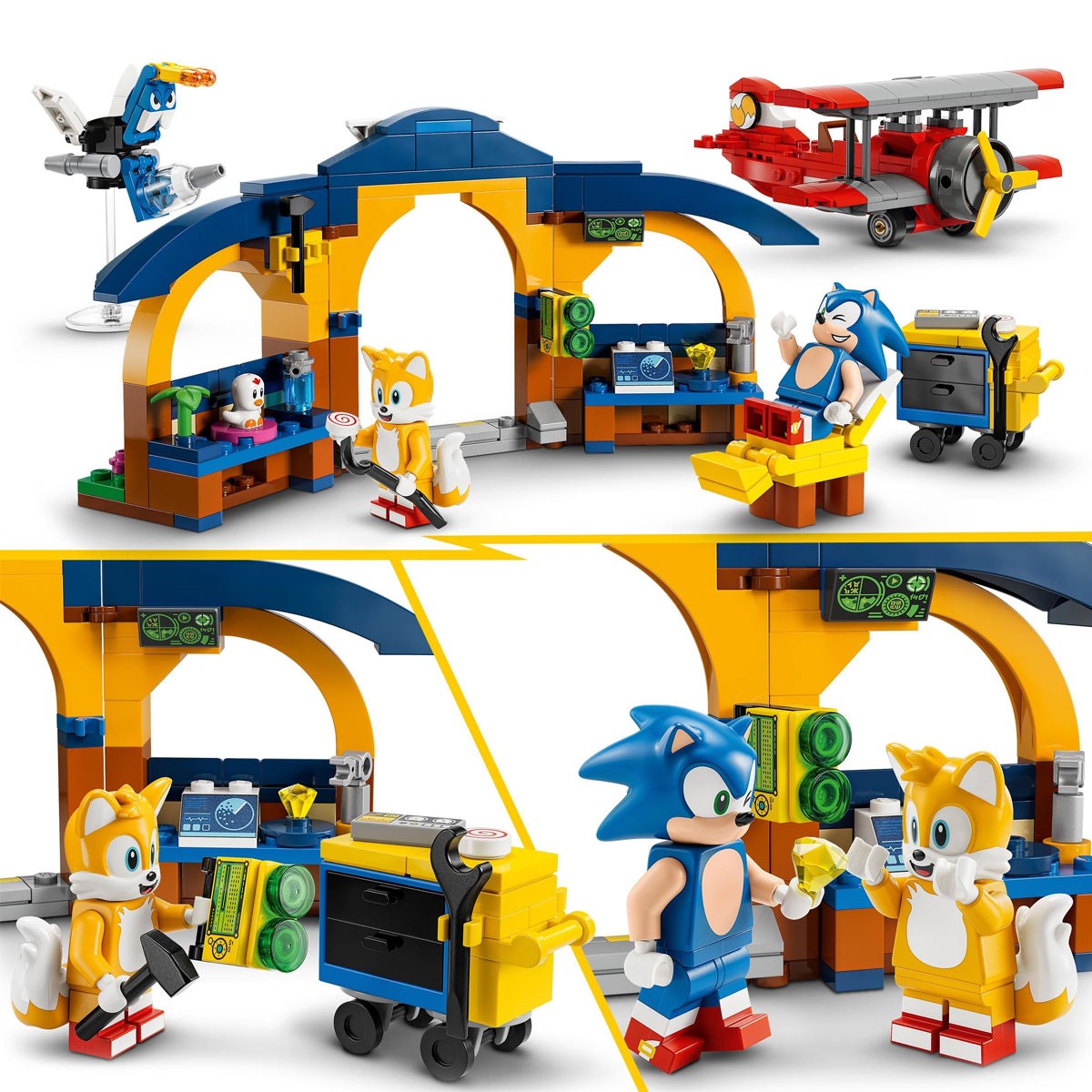 LEGO Sonic the Hedgehog Tails Workshop and Tornado Plane - 76991