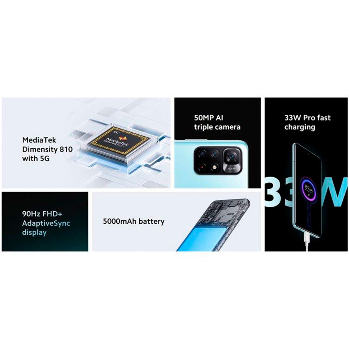 Xiaomi Redmi Note 11s 5G 4GB/64GB Dual SIM Preto