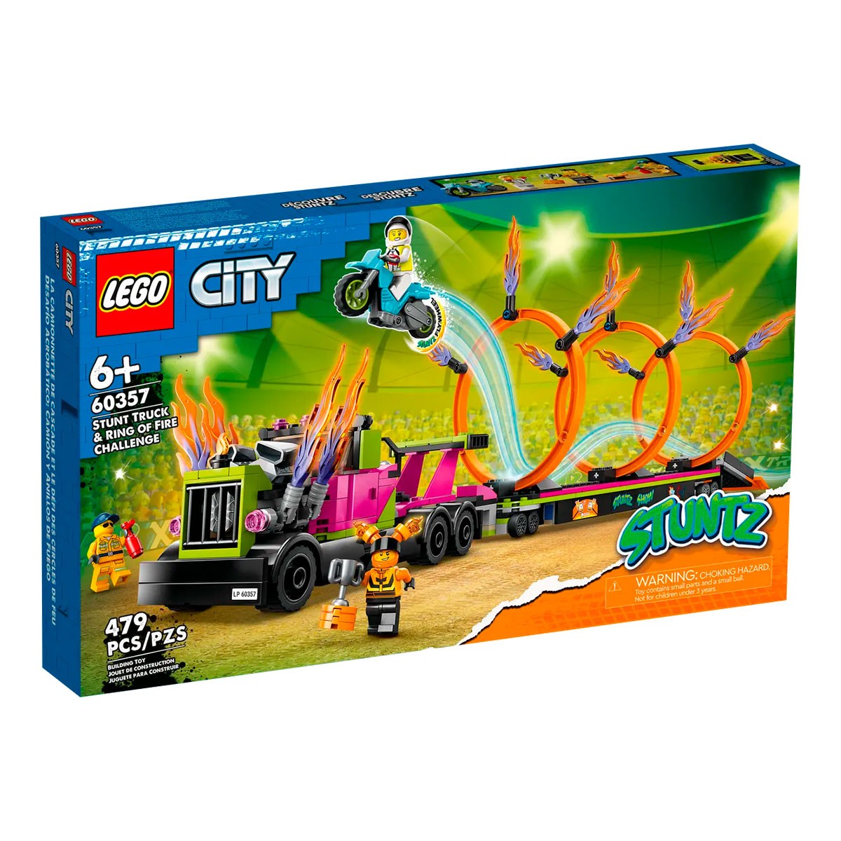 LEGO City Stunt Truck and Ring of Fire Challenge - 60357