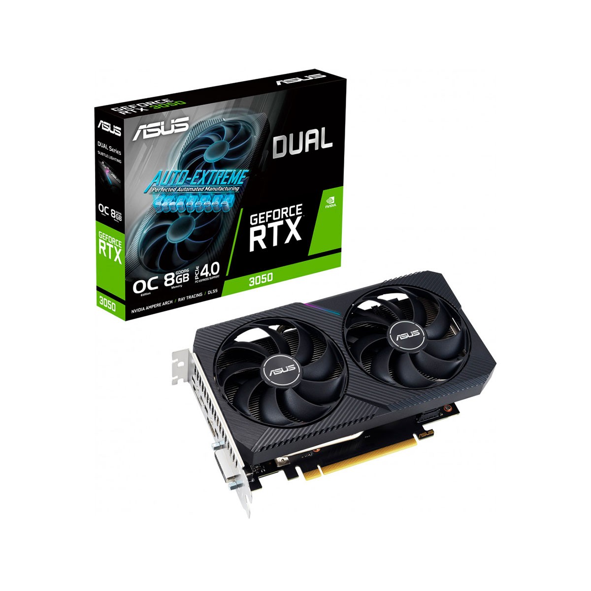 Asus Graphics Card Dual GeForce RTX 3050 V2 OC 8GB GDDR6