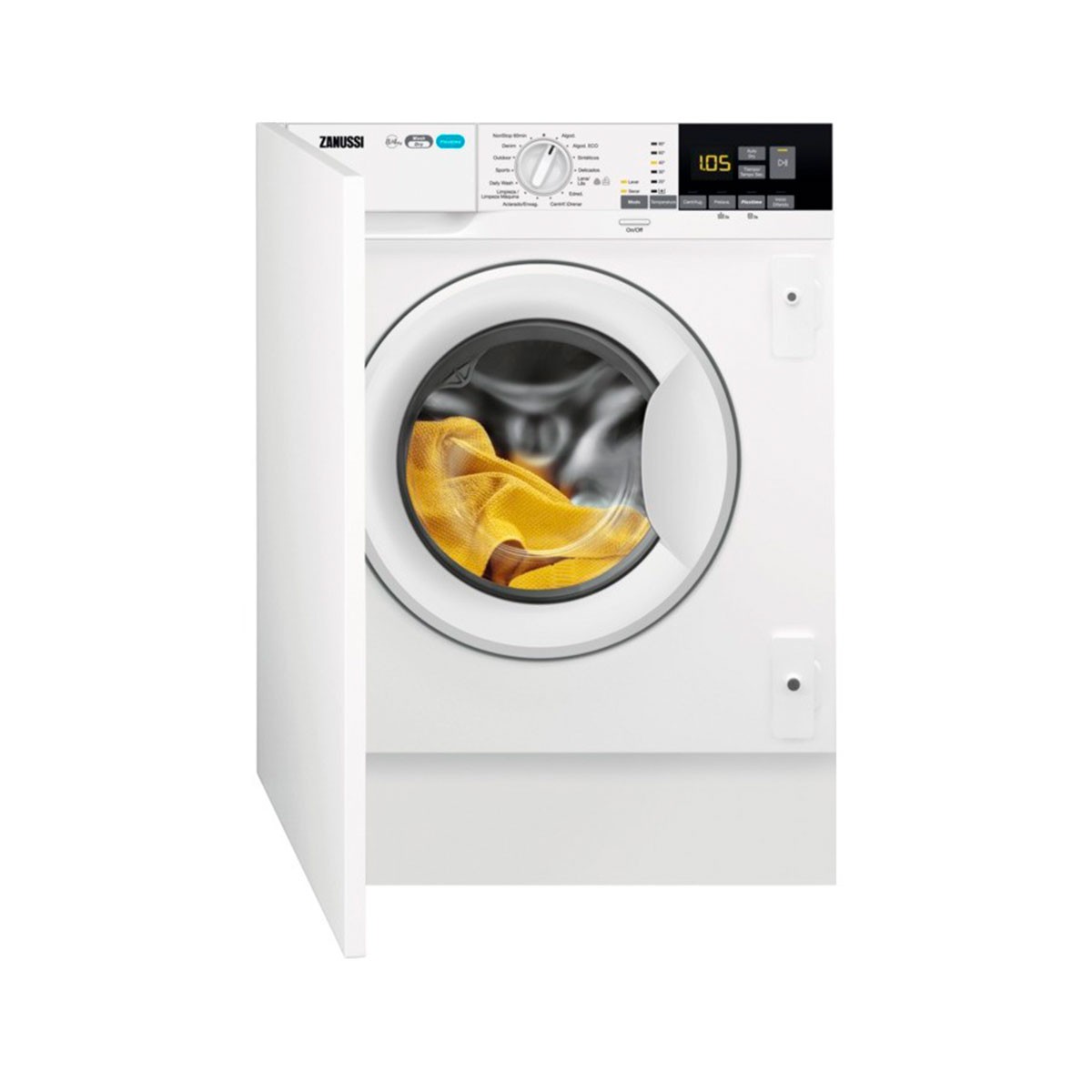Máquina de Lavar e Secar Roupa Zanussi ZNT816PCWA 8Kg 1600RPM Branca