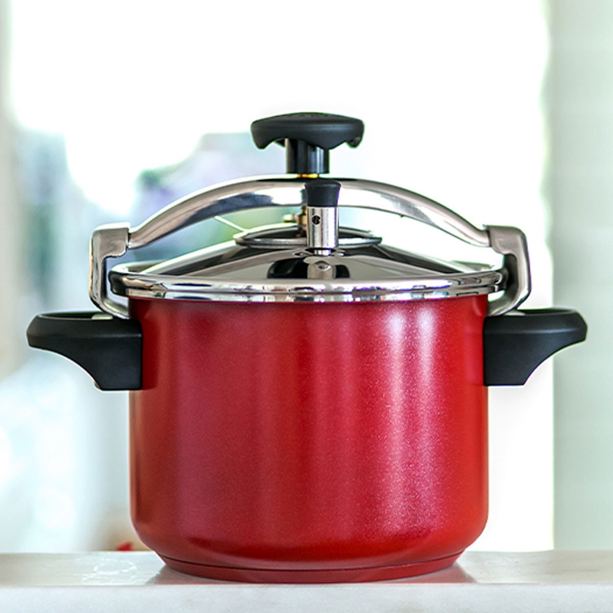 Panela Pressao Silampos Trad 6L S/cesto Vermelha