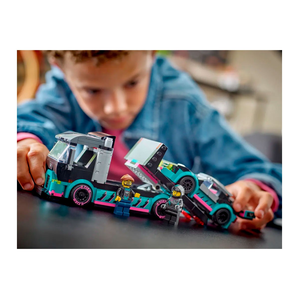 LEGO City Racing Car and Car Transport Truck - 60406