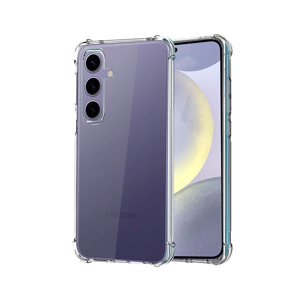 Capa Silicone Reforçado Samsung Galaxy S24 Transparente