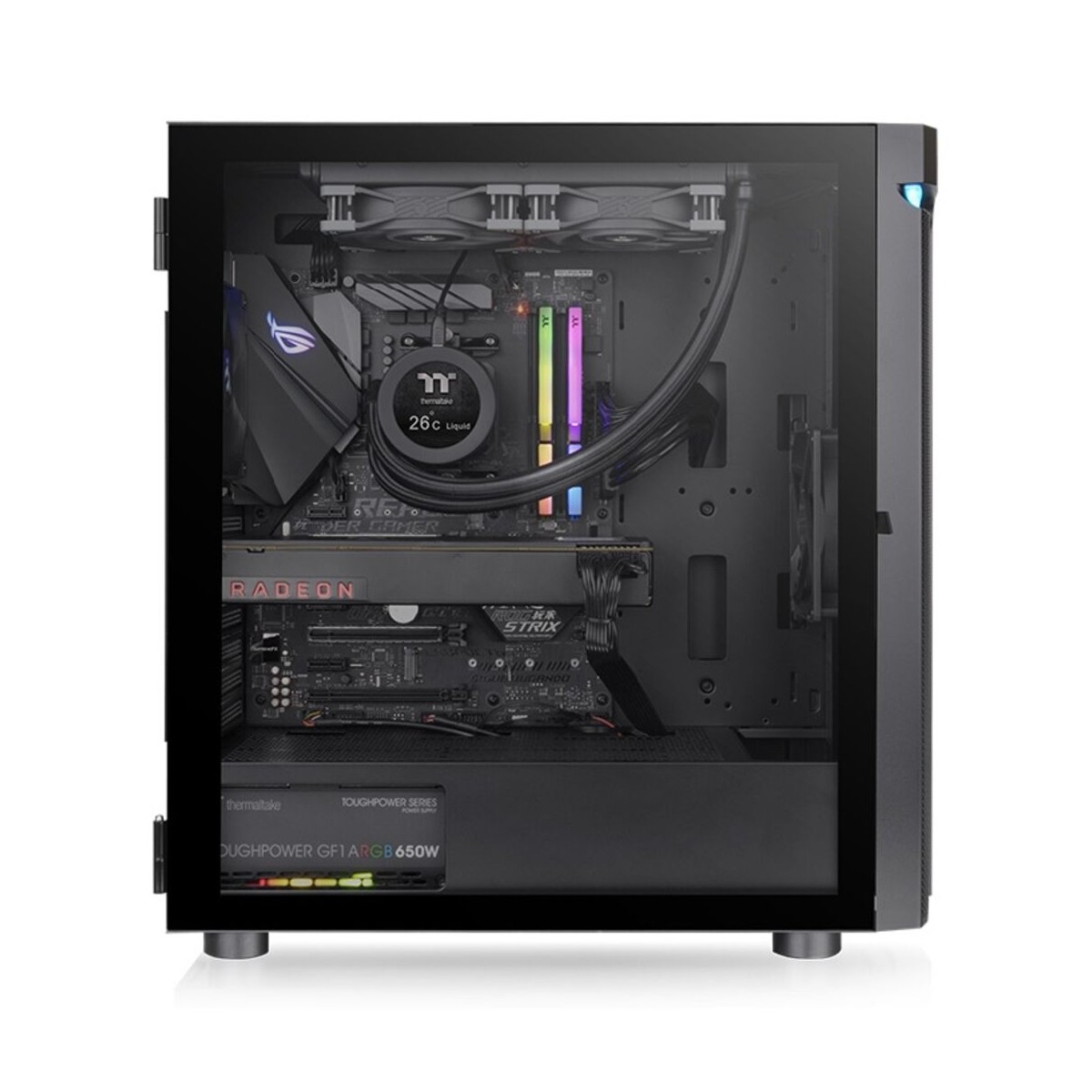 Computer Box ThermalTake H590 TG ARGB Black