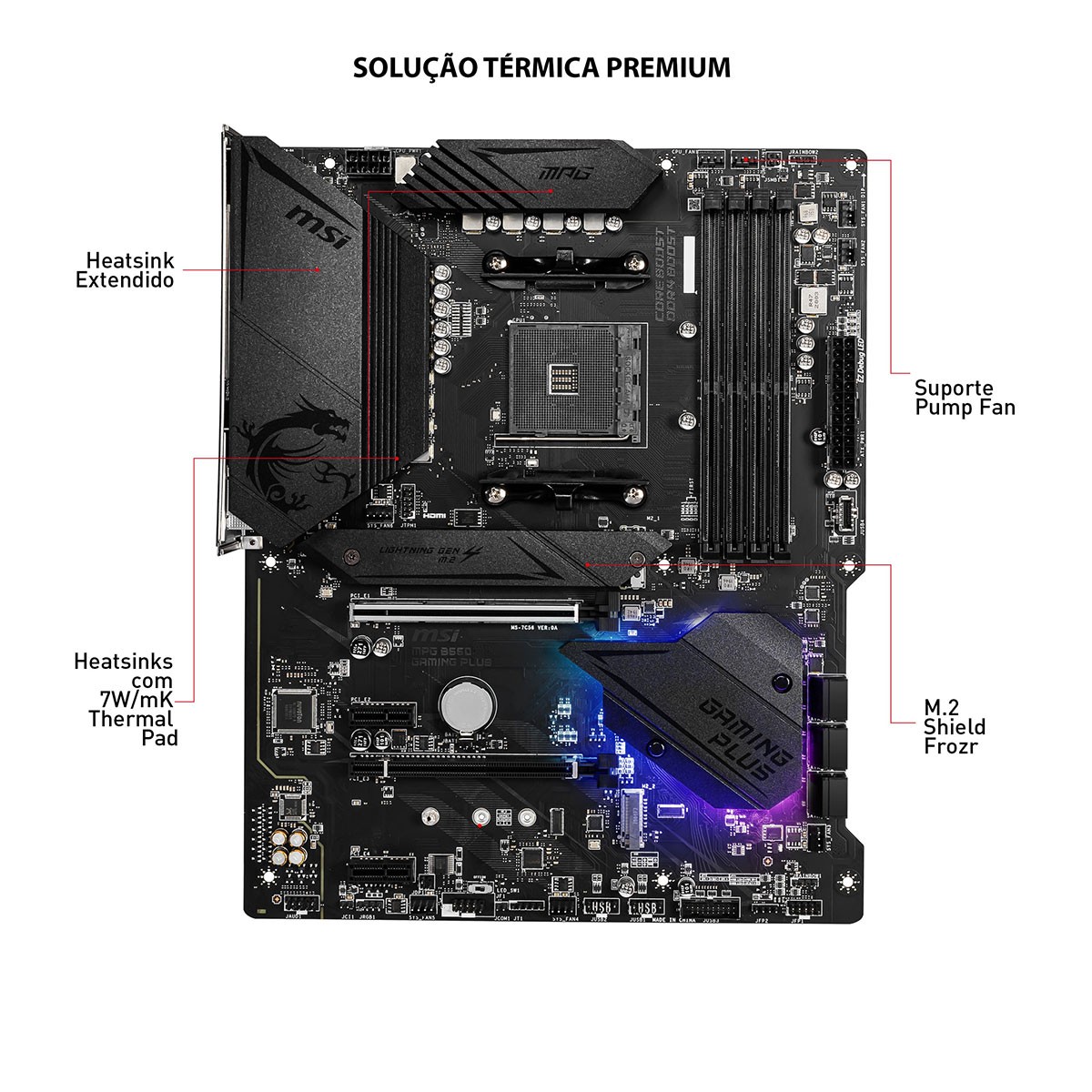 Motherboard MSI B550 Gaming Plus AM4 ATX