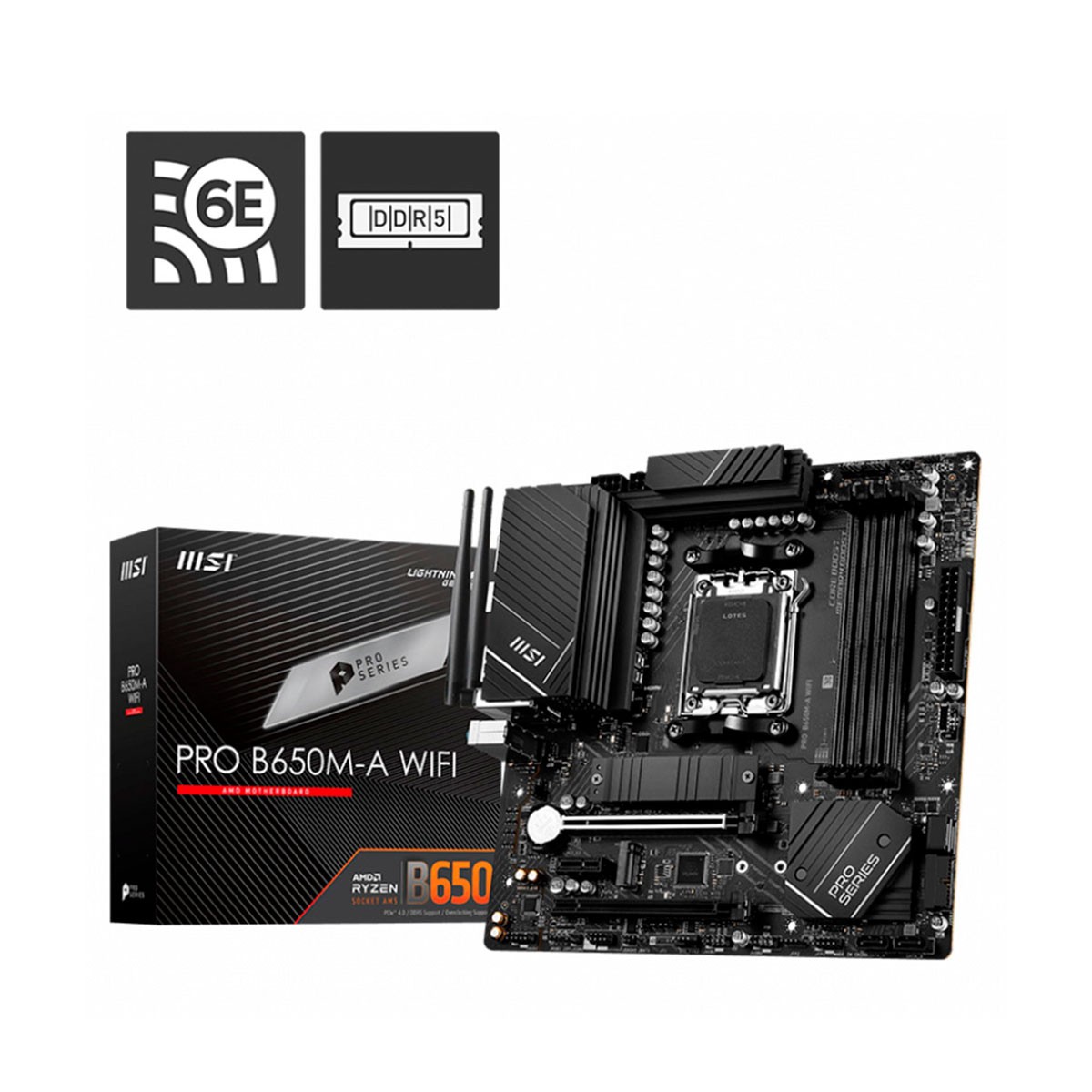 Motherboard MSI PRO B650M-A WIFI AM5 MATX 4XDDR5