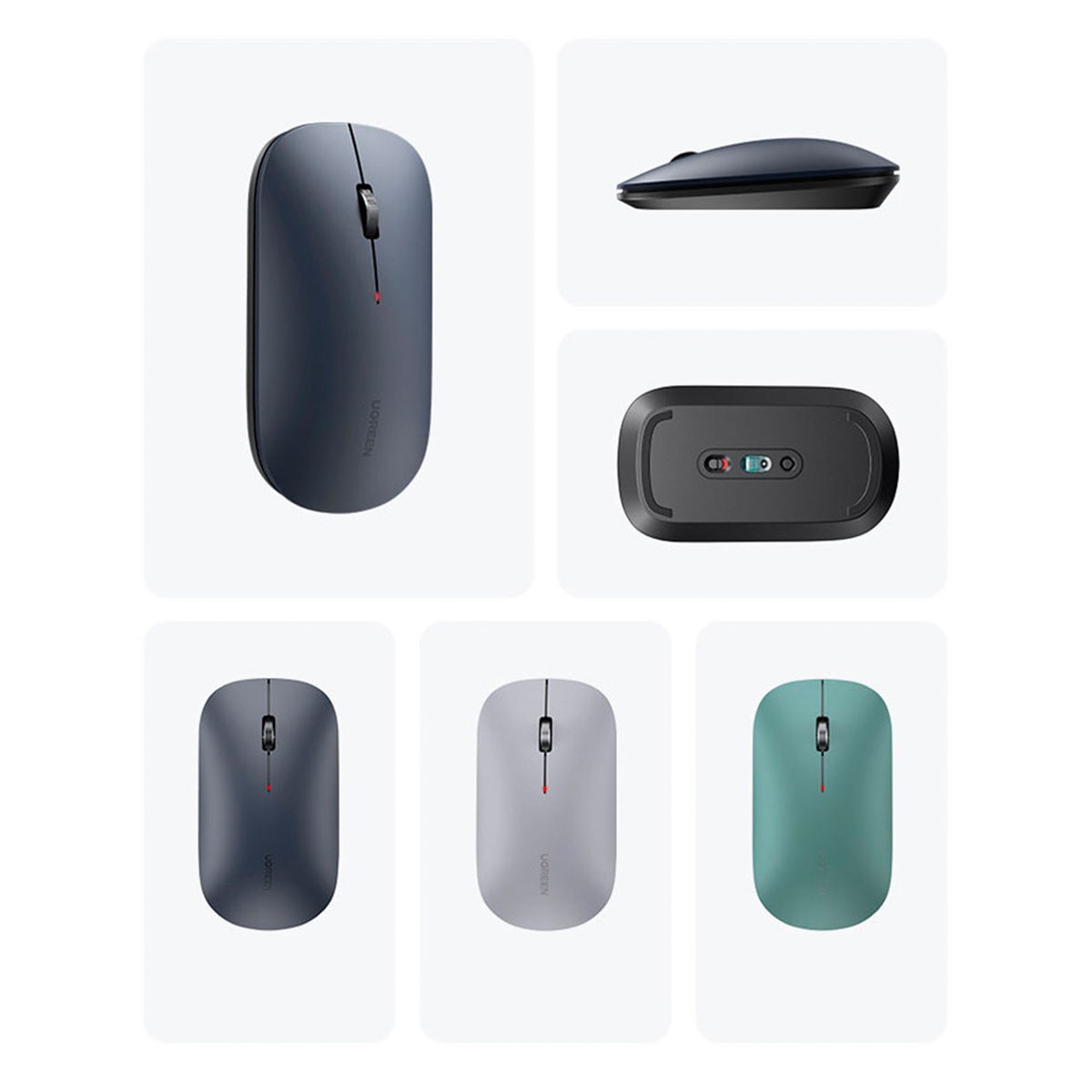 Ugreen MU001 4000DPI Green Wireless Mouse