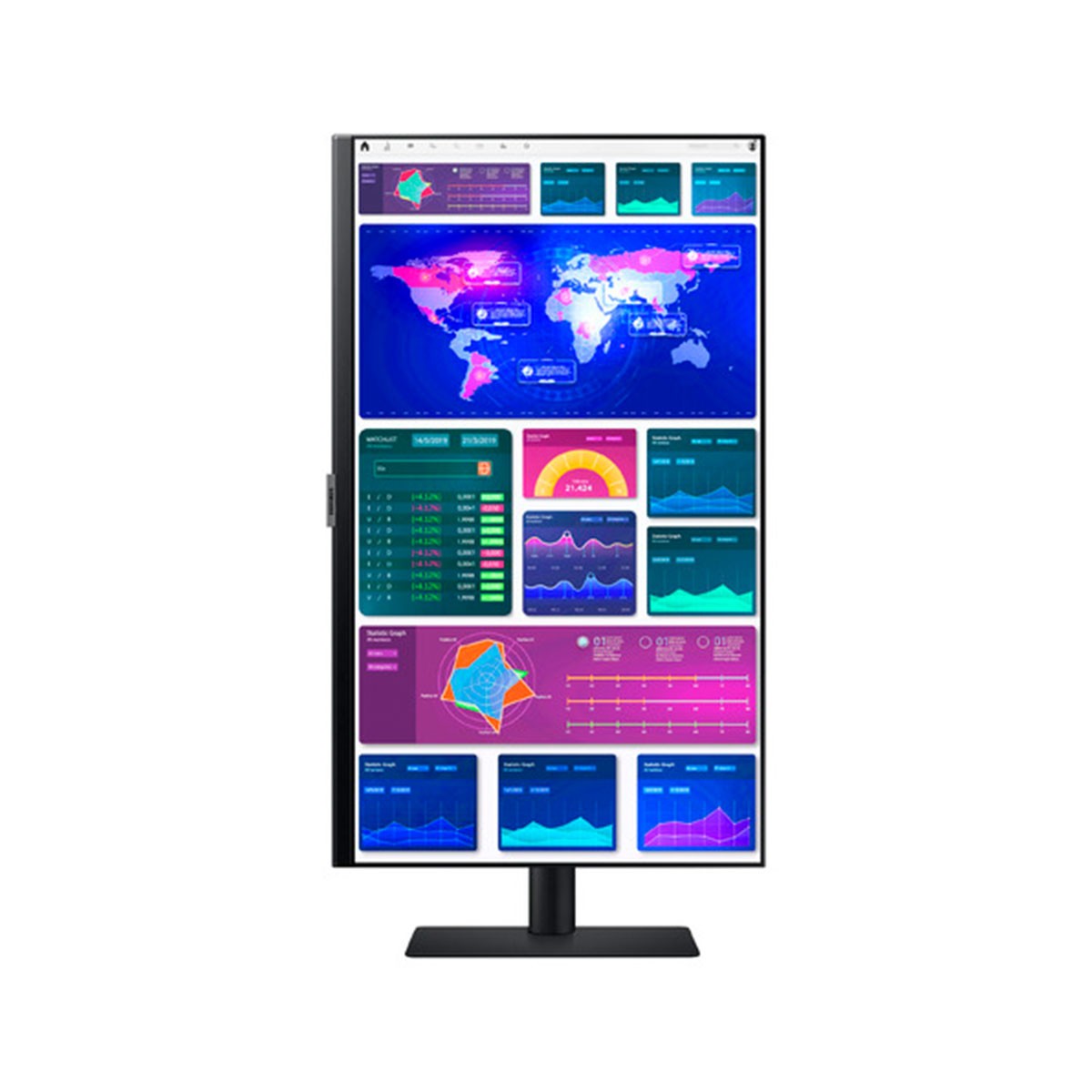 Monitor Samsung ViewFinity S6 27" IPS Quad HD 75Hz Preto