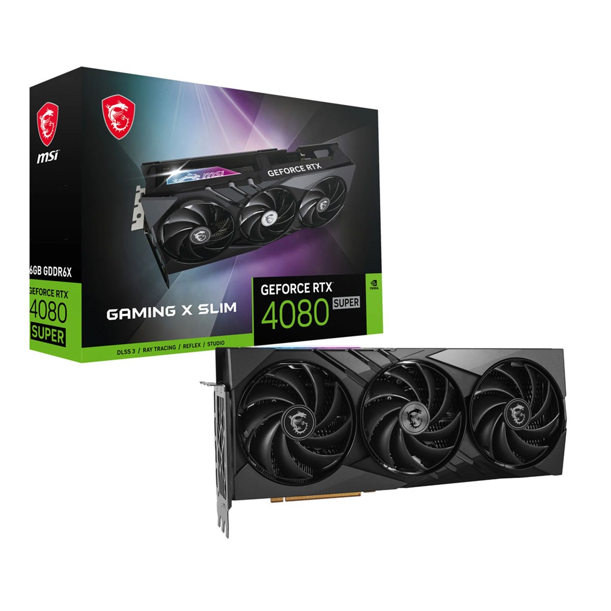 MSI Graphics Card GeForce RTX 4080 Super 16GB Gaming X Slim GDDR6X