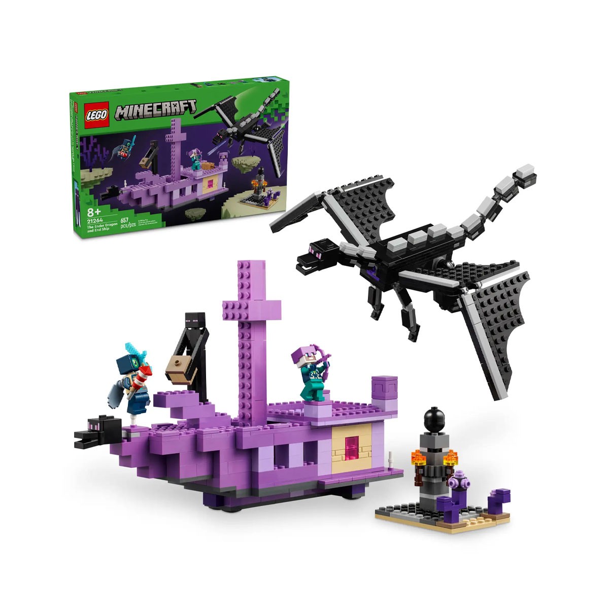LEGO Minecraft O Dragão de Ender e o Navio do End - 21264