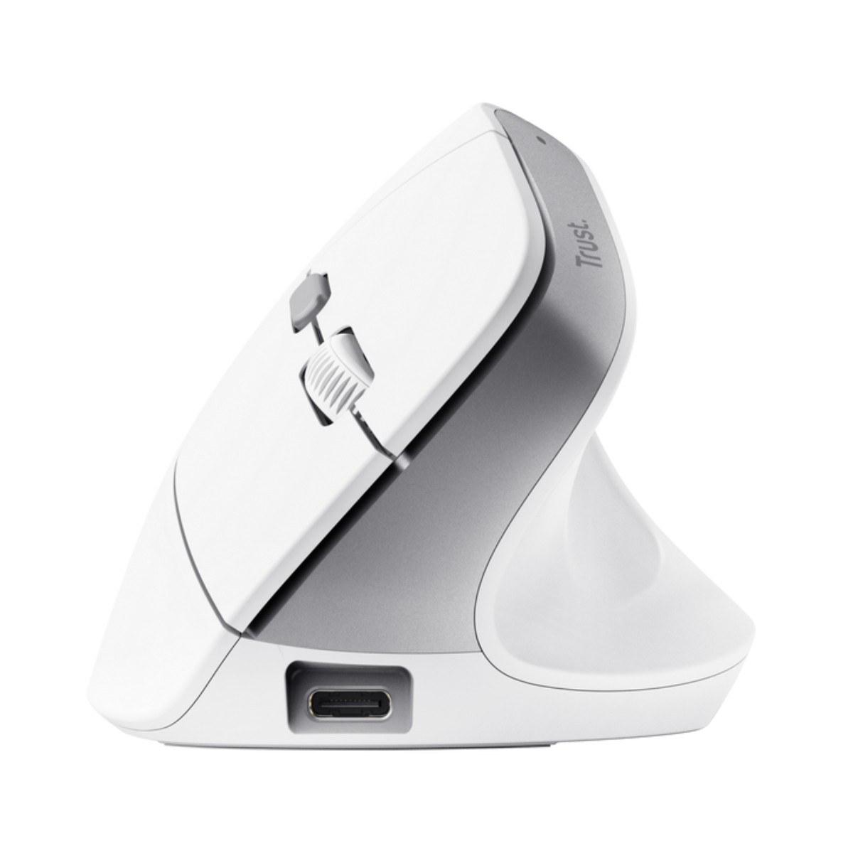 Rato Sem Fio Ergonómico Trust Bayo II 2400 DPI Branco