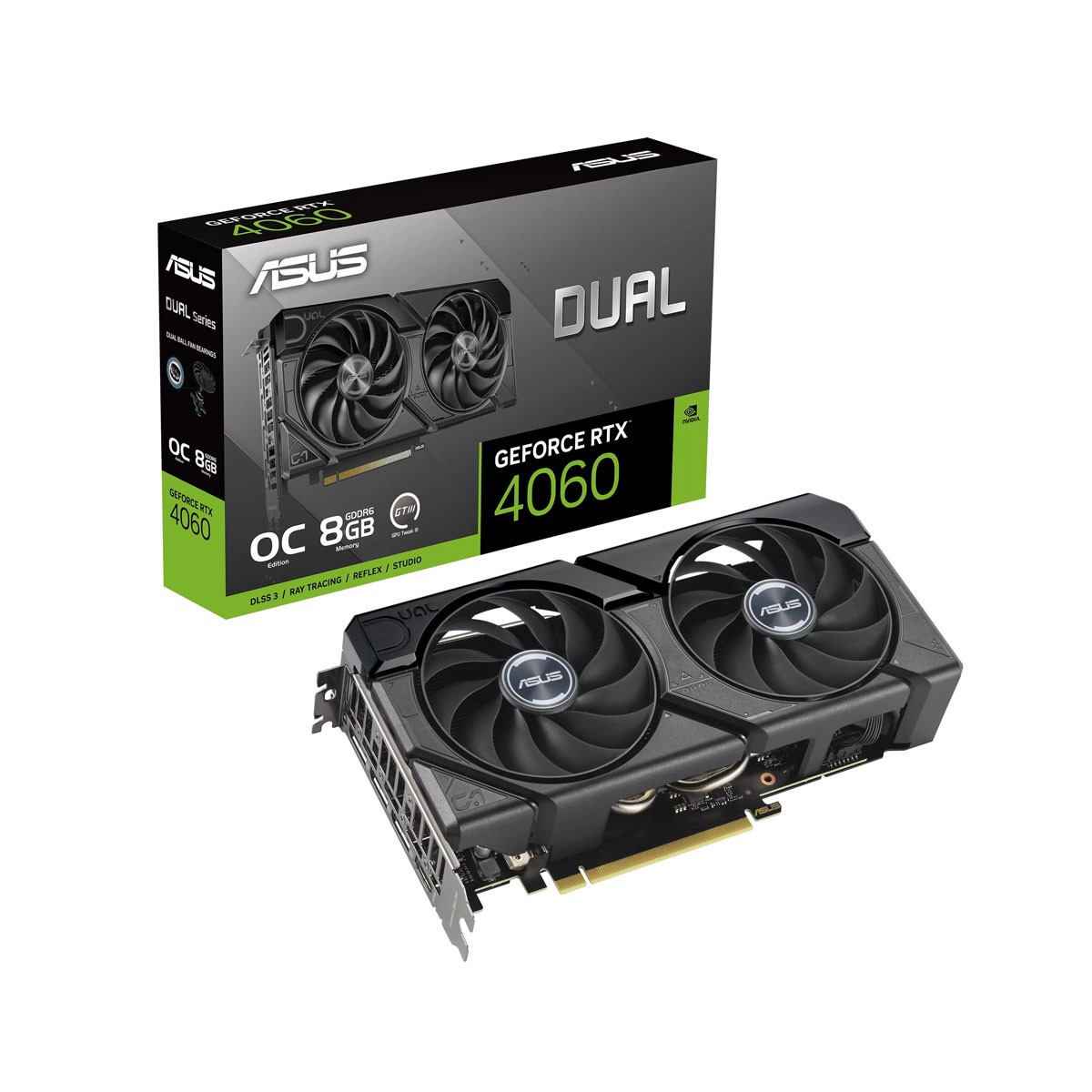 Carte graphique Asus Dual Evo GeForce RTX 4060 OC 8GB GDDR6