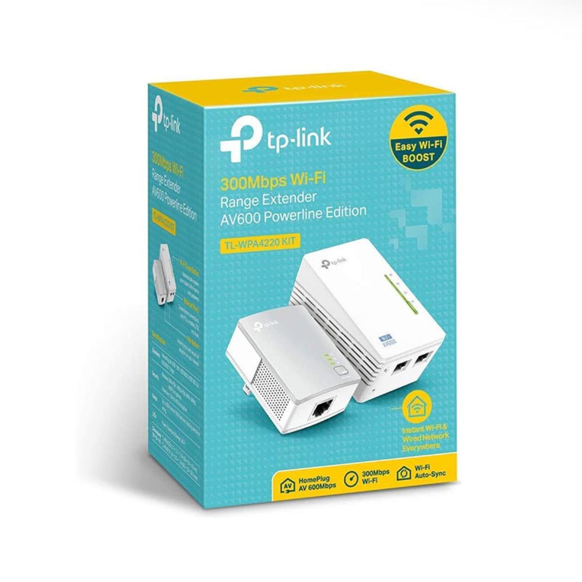 Tp-Link 600 Mbit/s Wi-Fi PowerLine Kit White (2 Units)