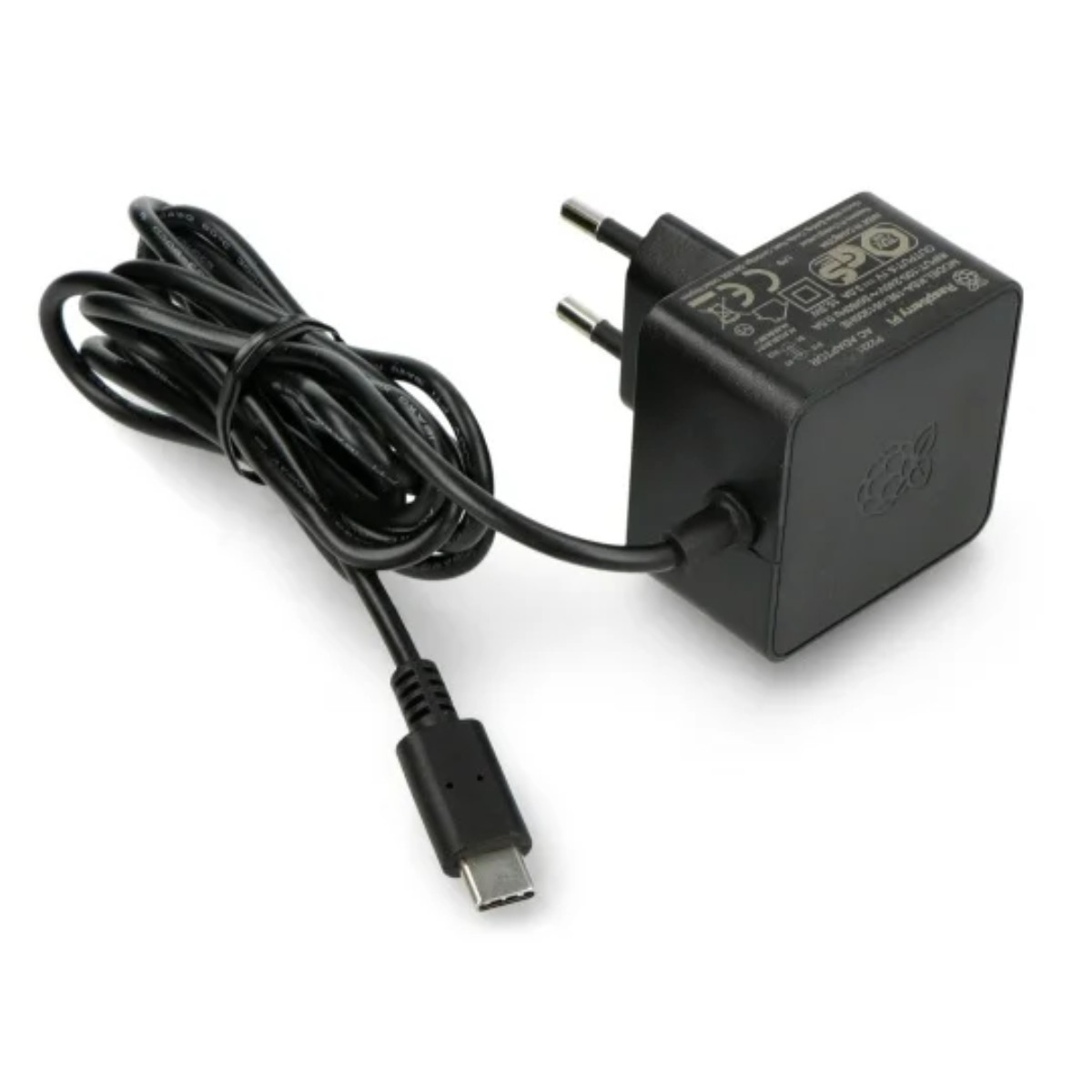 Raspberry Pi 4 USB-C 5.1V 3A Black Power Supply