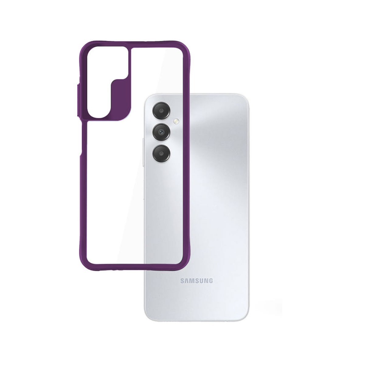 Capa Satin Armor+ 3MK Samsung Galaxy A55 5G Roxo