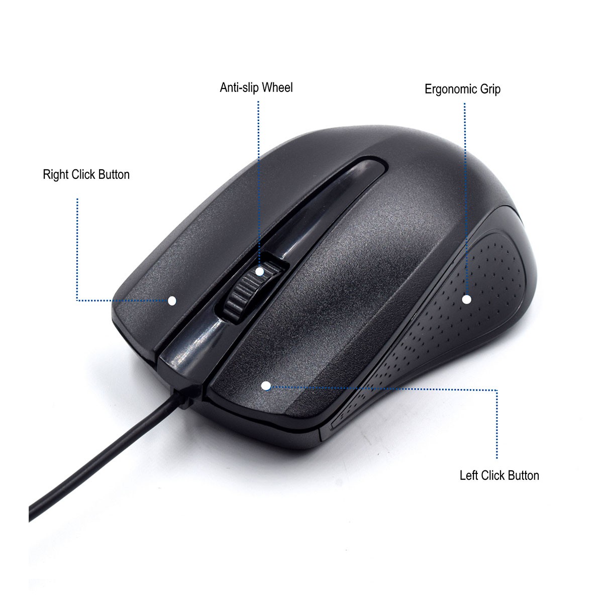 Rato Óptico Ewent EW3300 USB 1000DPI Preto