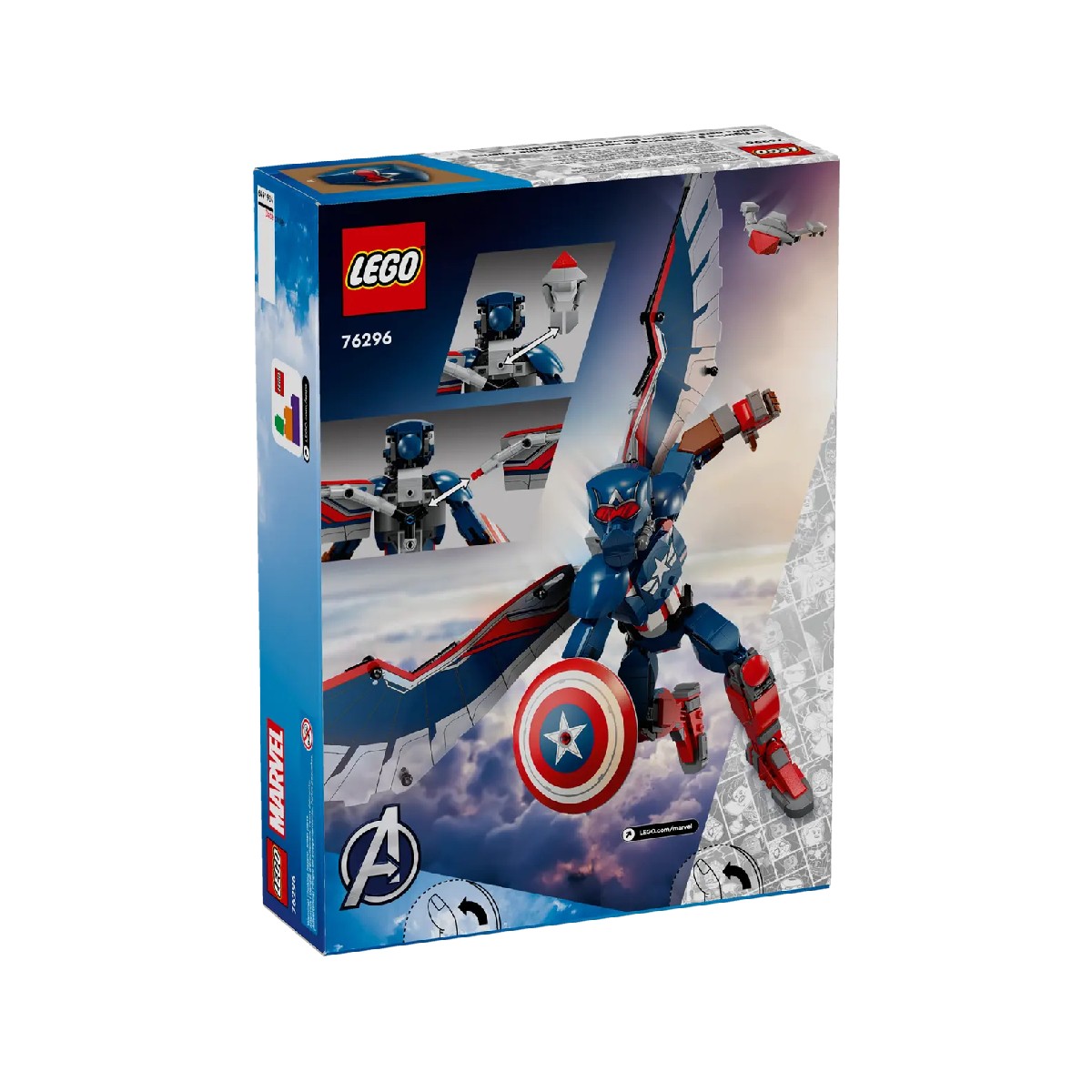 LEGO Marvel New Captain America Buildable Figure - 76296