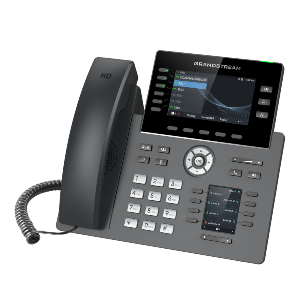 Grandstream GRP2616 IP Phone Wi-Fi PoE Black