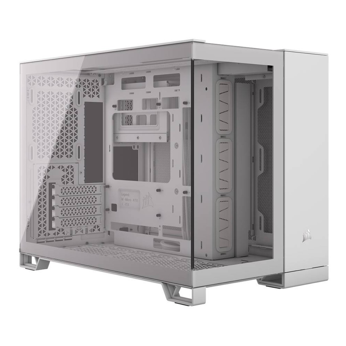 Micro-ATX Case Corsair 2500X Dual Chamber RGB Tempered Glass White