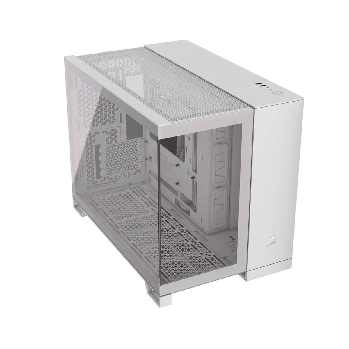Micro-ATX Case Corsair 2500X Dual Chamber RGB Tempered Glass White