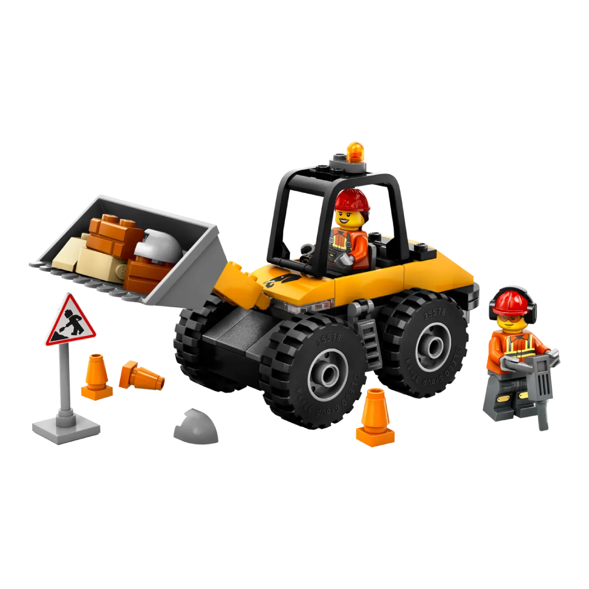 LEGO City Yellow Construction Wheel Loader - 60450