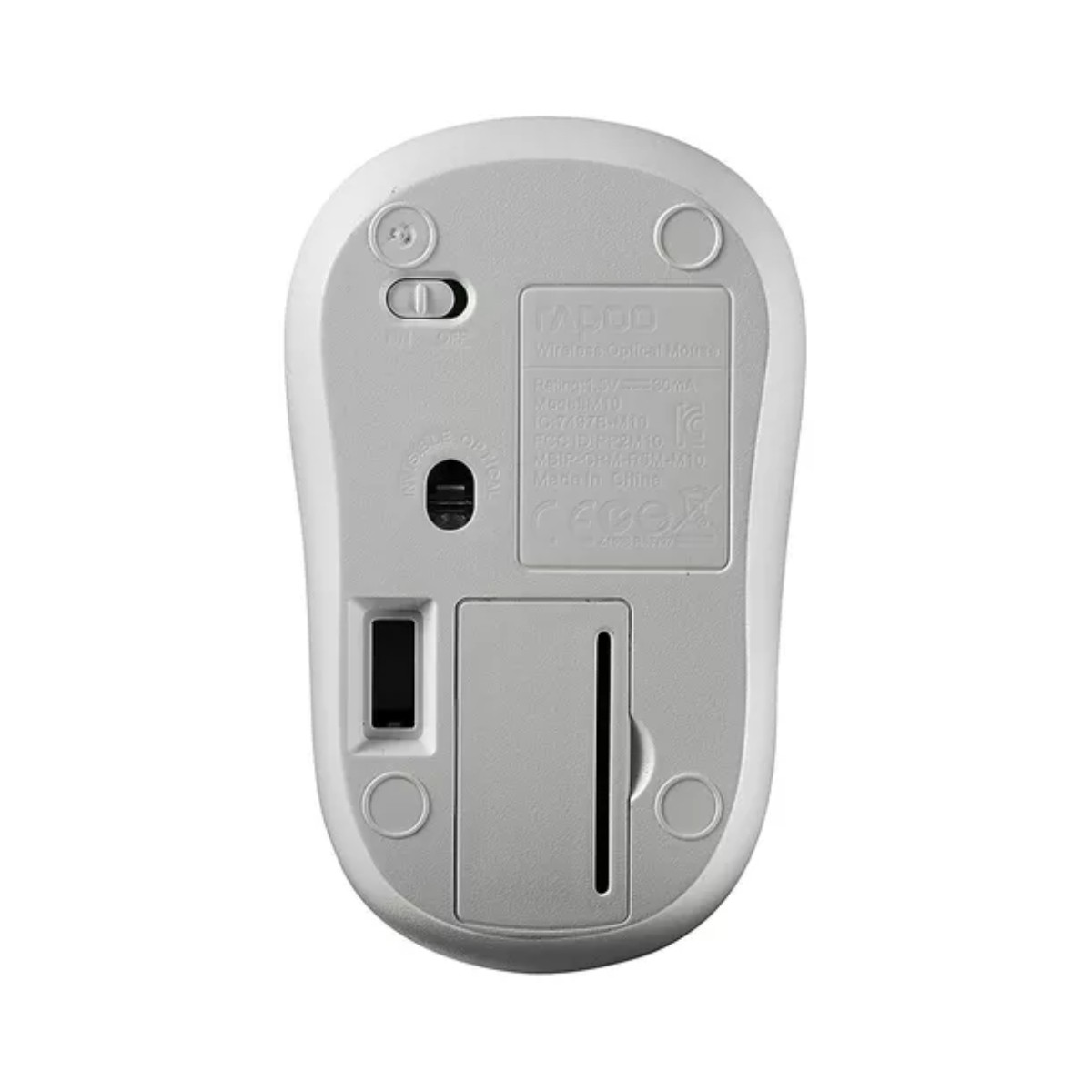 Rato Rapoo M10 Plus Wireless/Bluetooth Branco