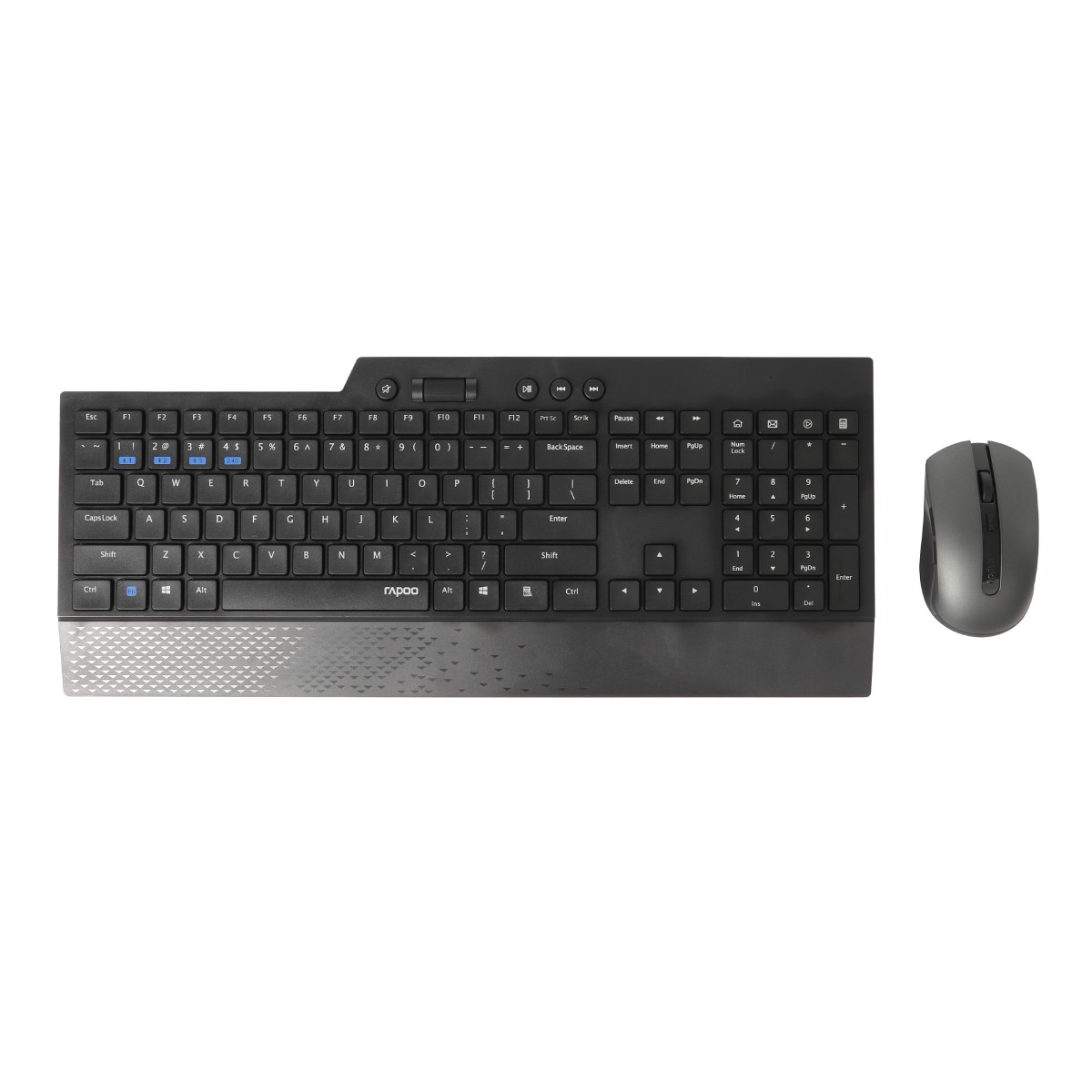 Conjunto Teclado + Rato Sem Fios Rapoo 8200T Bluetooth Preto