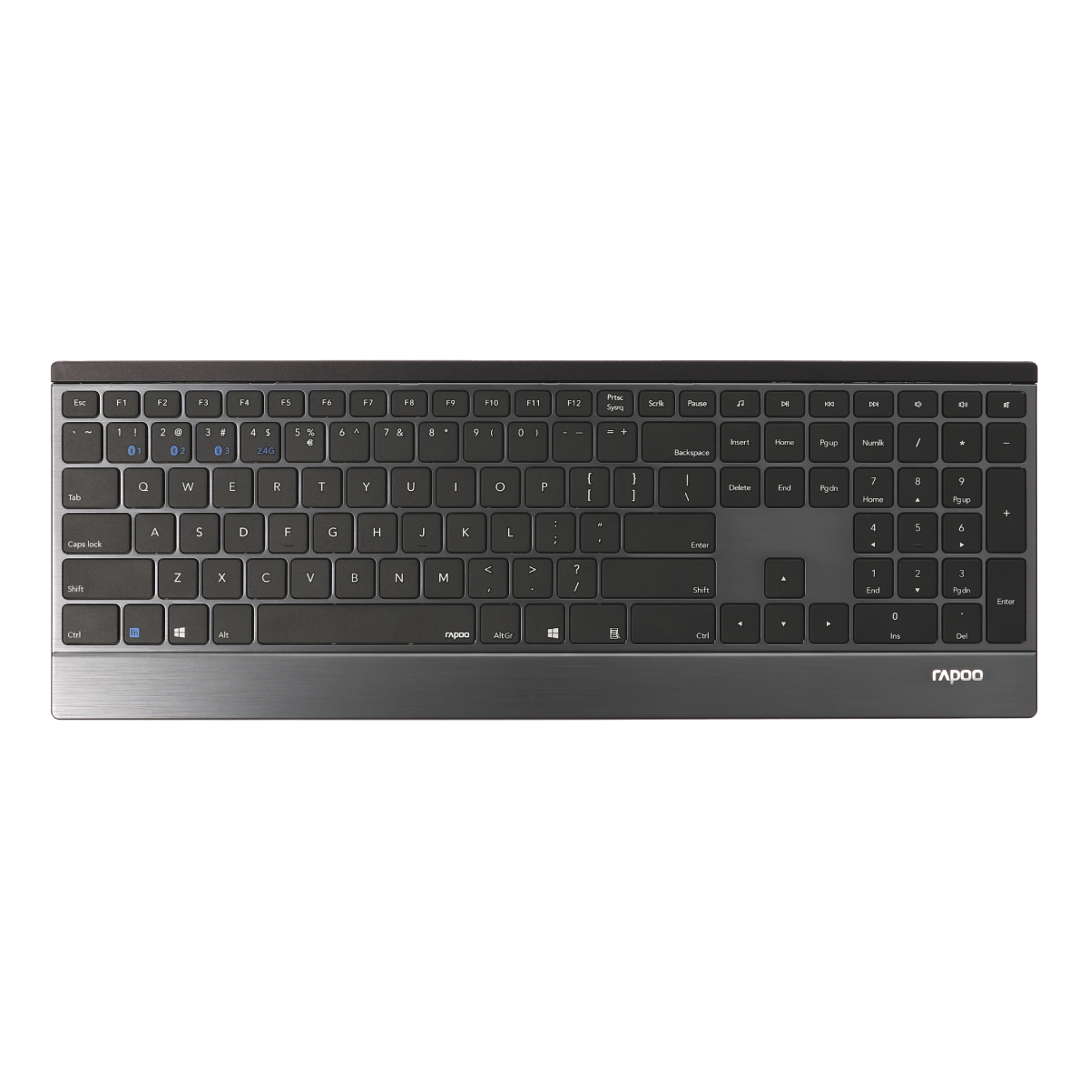 Teclado Rapoo E9500M Wireless/Bluetooth Preto