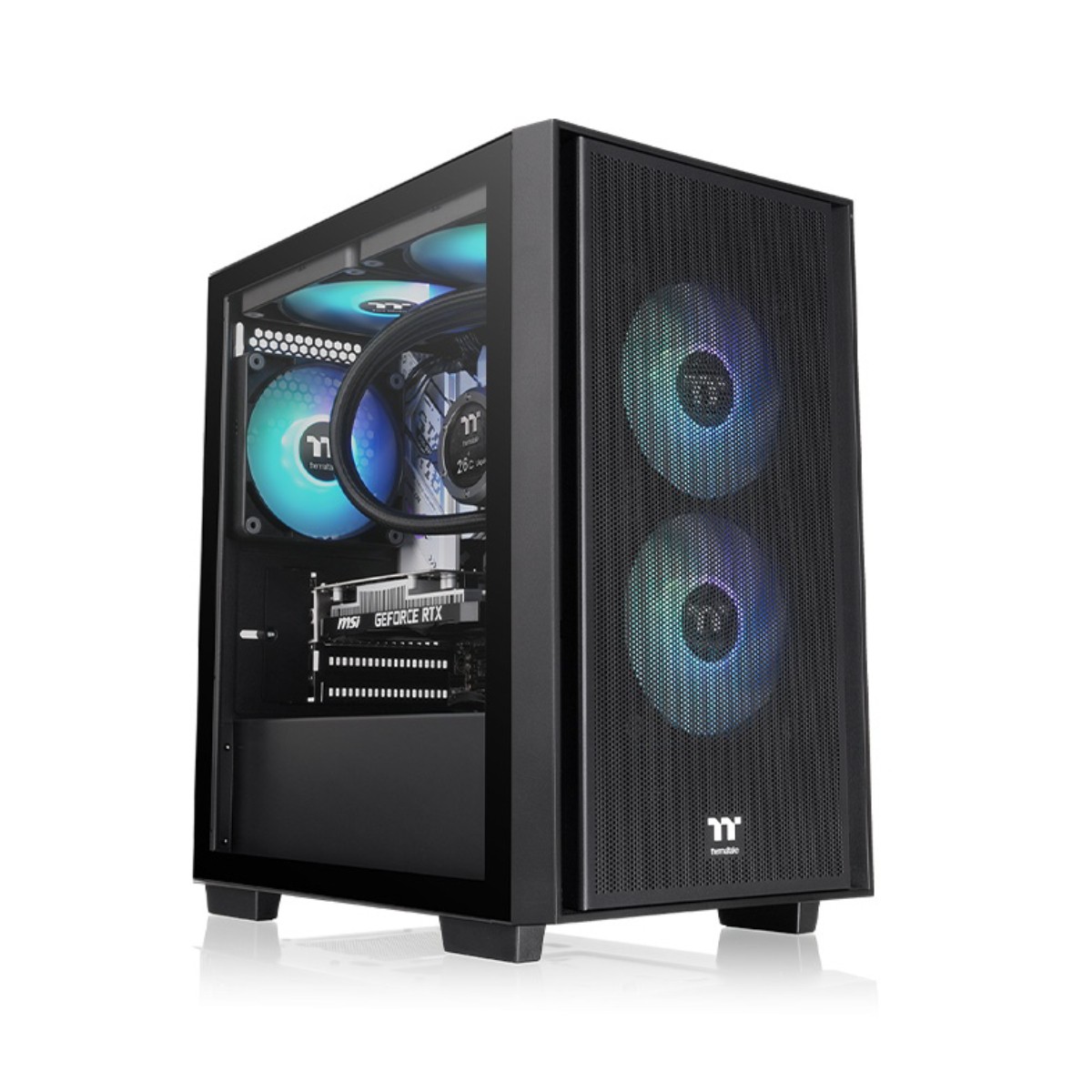 Thermaltake Versa H16 TG Micro ATX Case Black