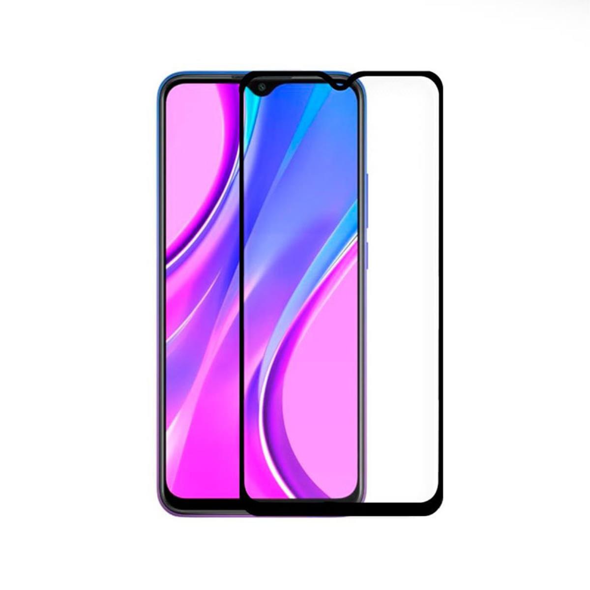 Película De Vidro Temperado Xiaomi Redmi 9 Full Screen Preta